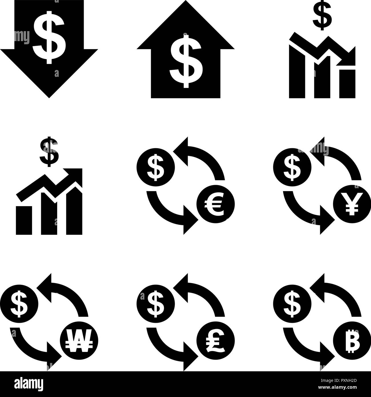 Stock market graphs financial Black and White Stock Photos & Images - Alamy