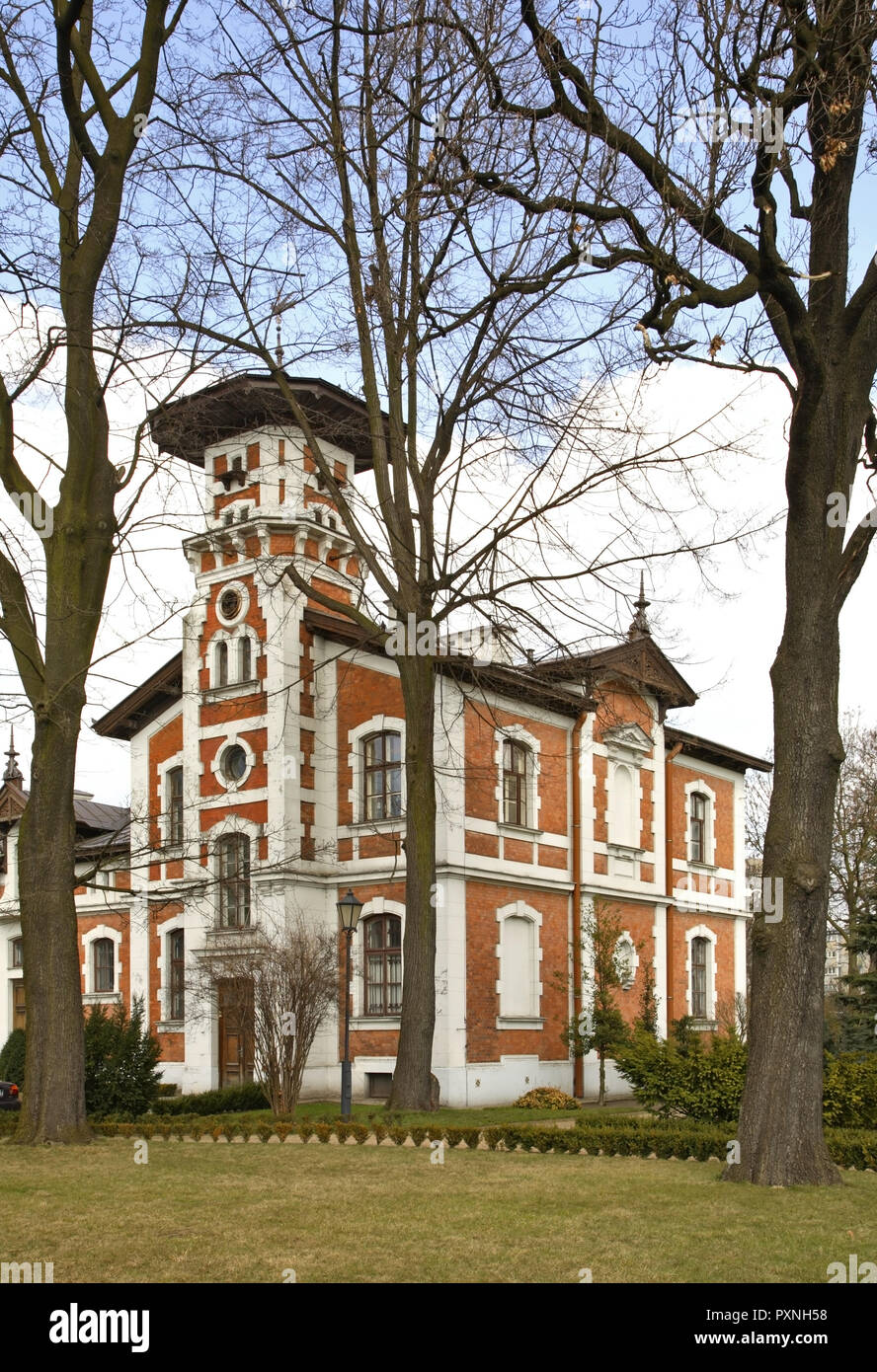 Villa of Edward Herbst in Lodz. Poland Stock Photo - Alamy