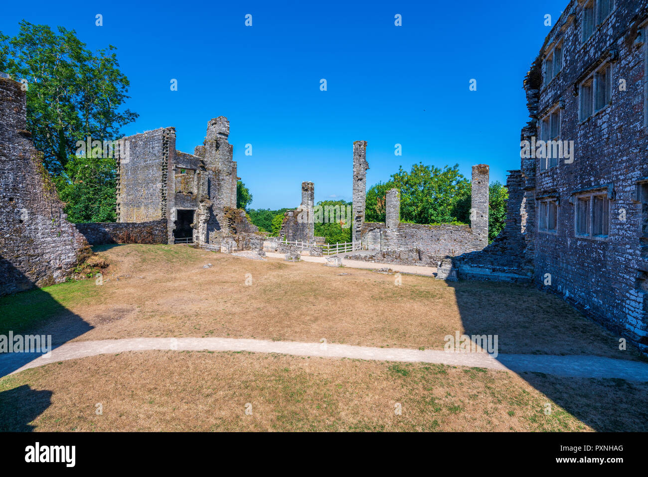 Berry Pomeroy Castle, Devon, England, United Kingdom, Europe Stock ...