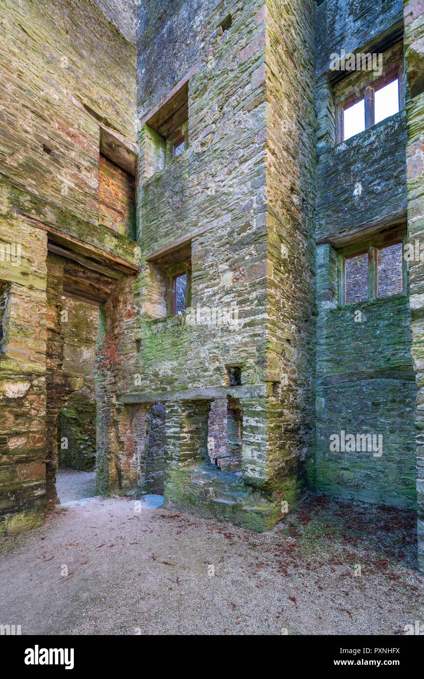 Berry Pomeroy Castle, Devon, England, United Kingdom, Europe Stock ...