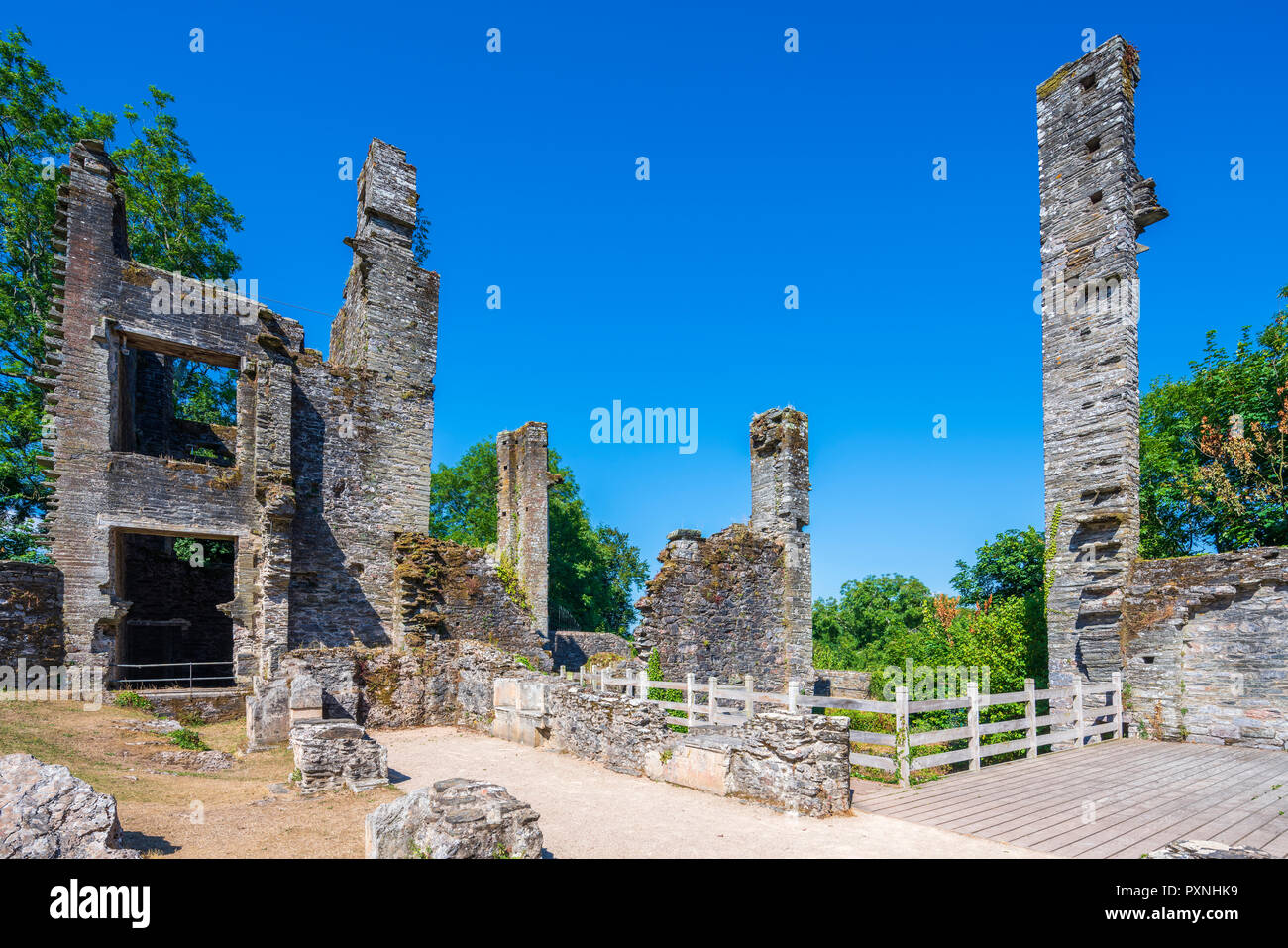Berry Pomeroy Castle, Devon, England, United Kingdom, Europe Stock ...