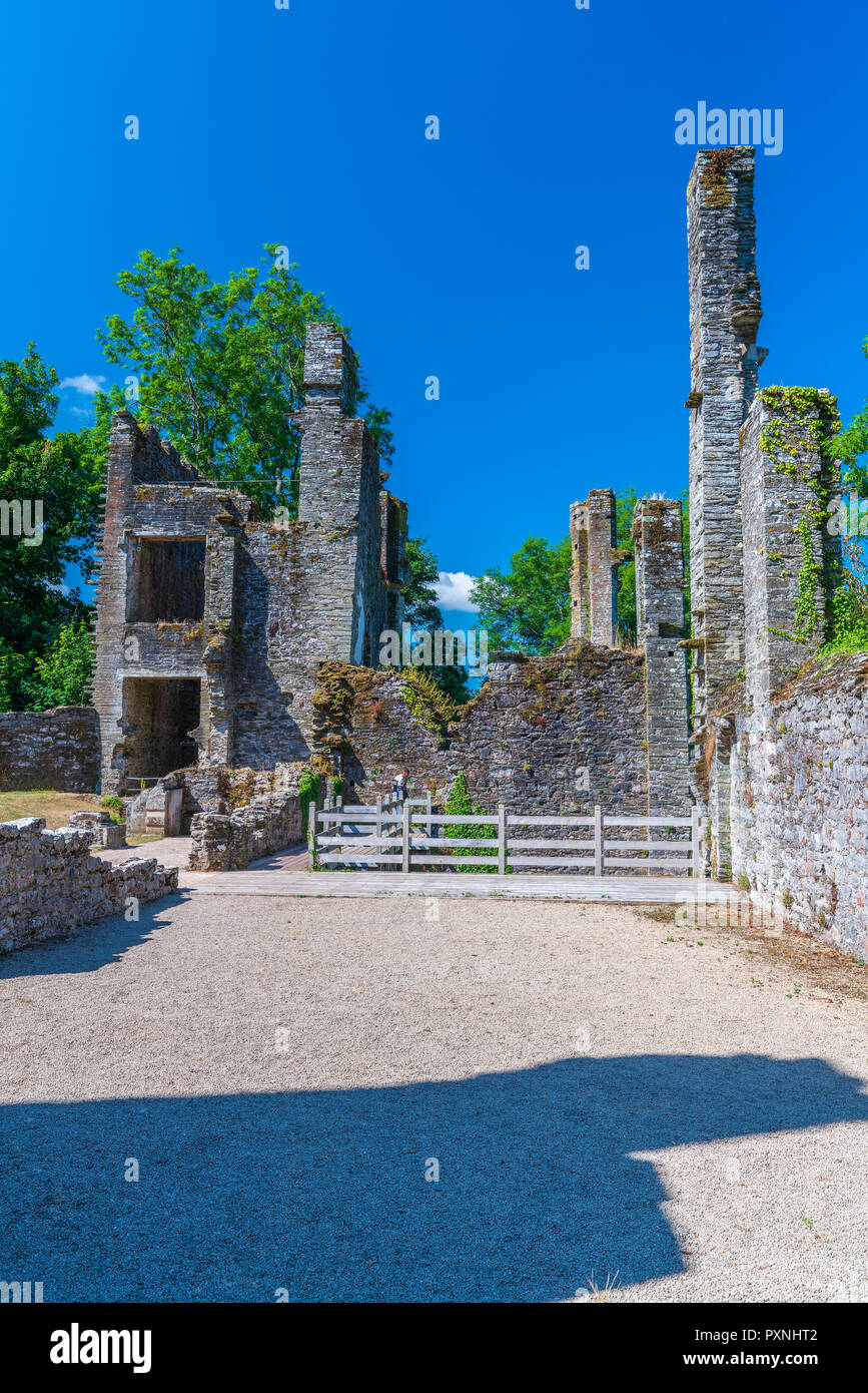 Berry Pomeroy Castle, Devon, England, United Kingdom, Europe Stock ...
