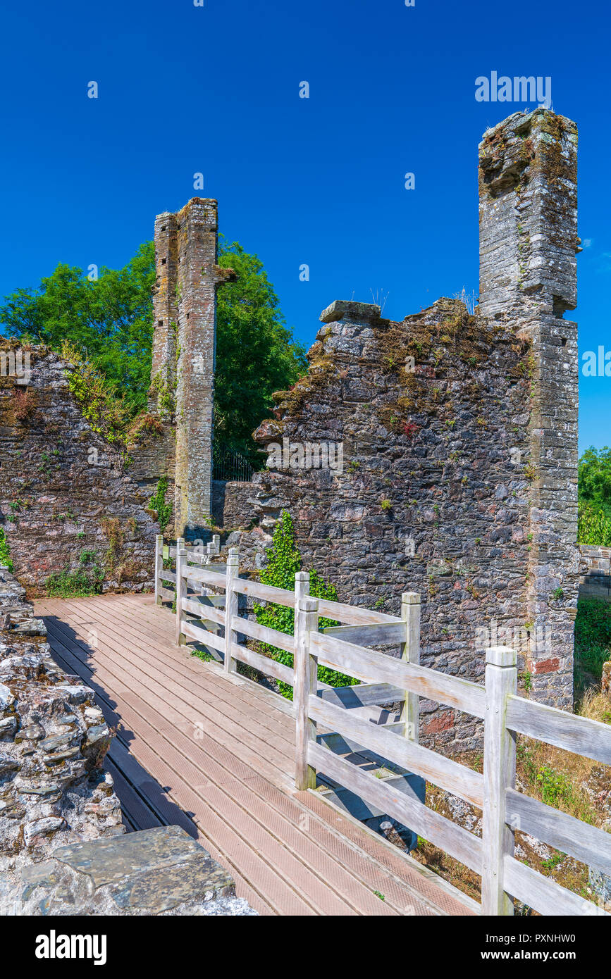 Berry Pomeroy Castle, Devon, England, United Kingdom, Europe Stock ...