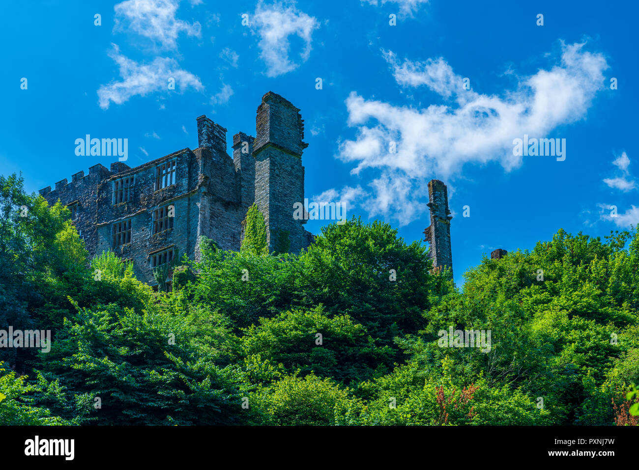 Berry Pomeroy Castle, Devon, England, United Kingdom, Europe Stock ...