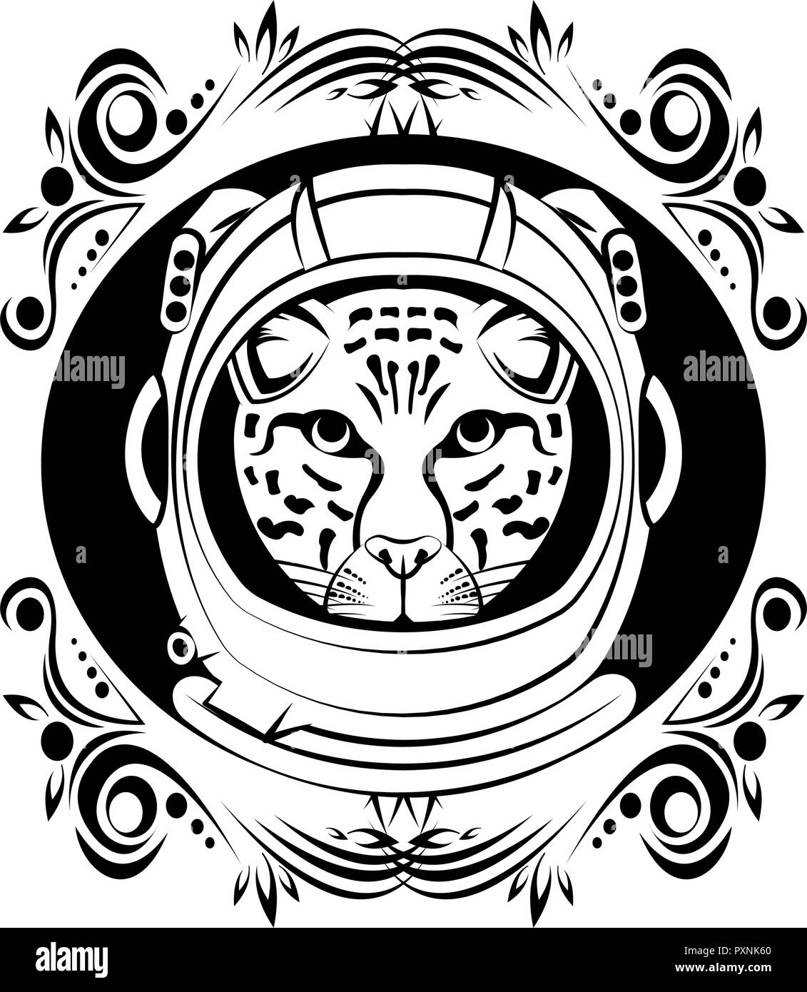 Leopard face cool sketch Stock Vector Image & Art - Alamy