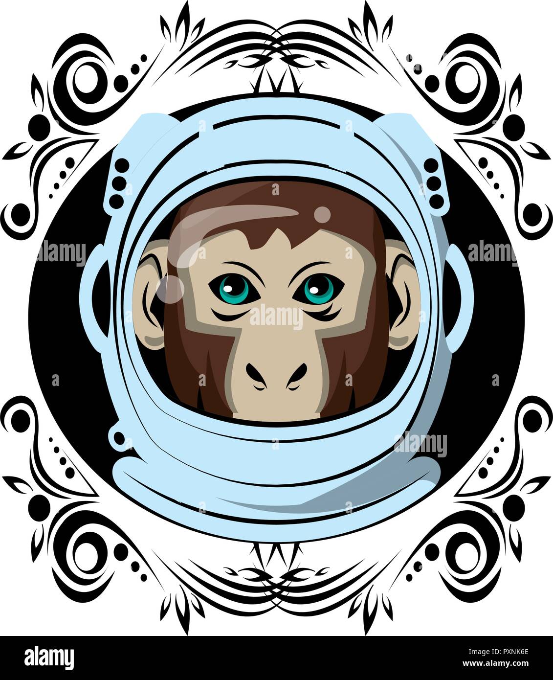 Monkey face cool sketch Stock Vector Image & Art - Alamy