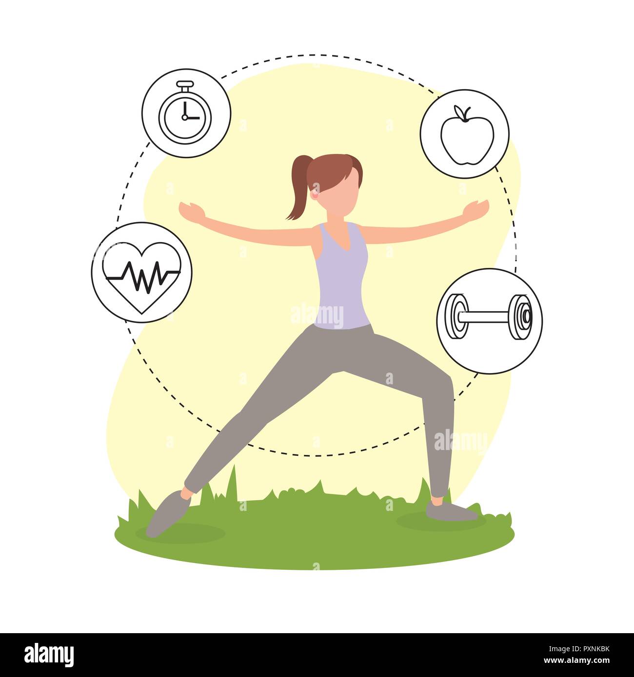health fitness cartoon Stock Vector Image & Art - Alamy