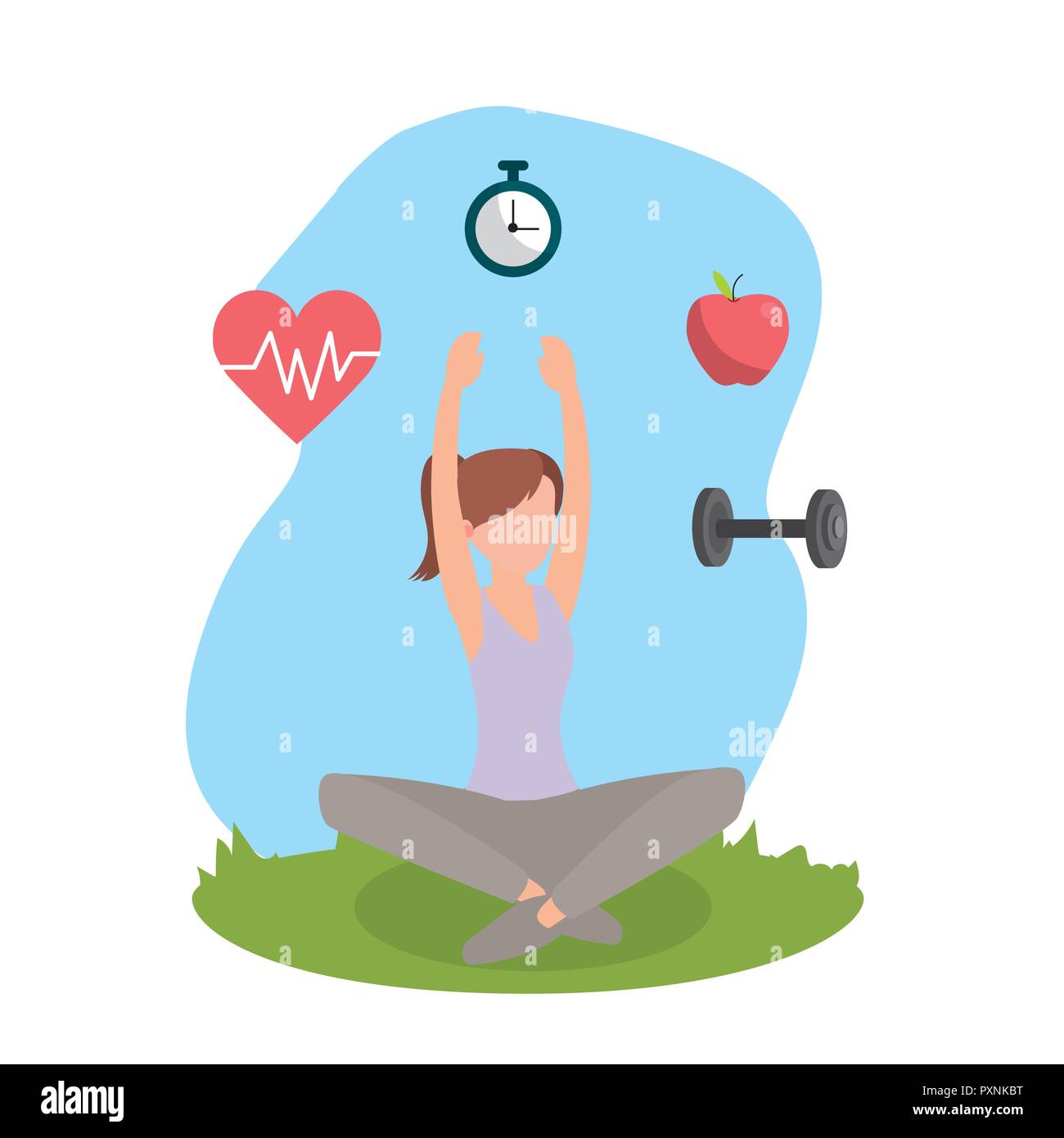 health fitness cartoon Stock Vector Image & Art - Alamy