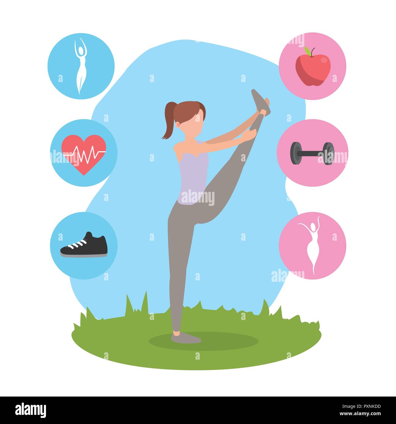 health fitness cartoon Stock Vector Image & Art - Alamy