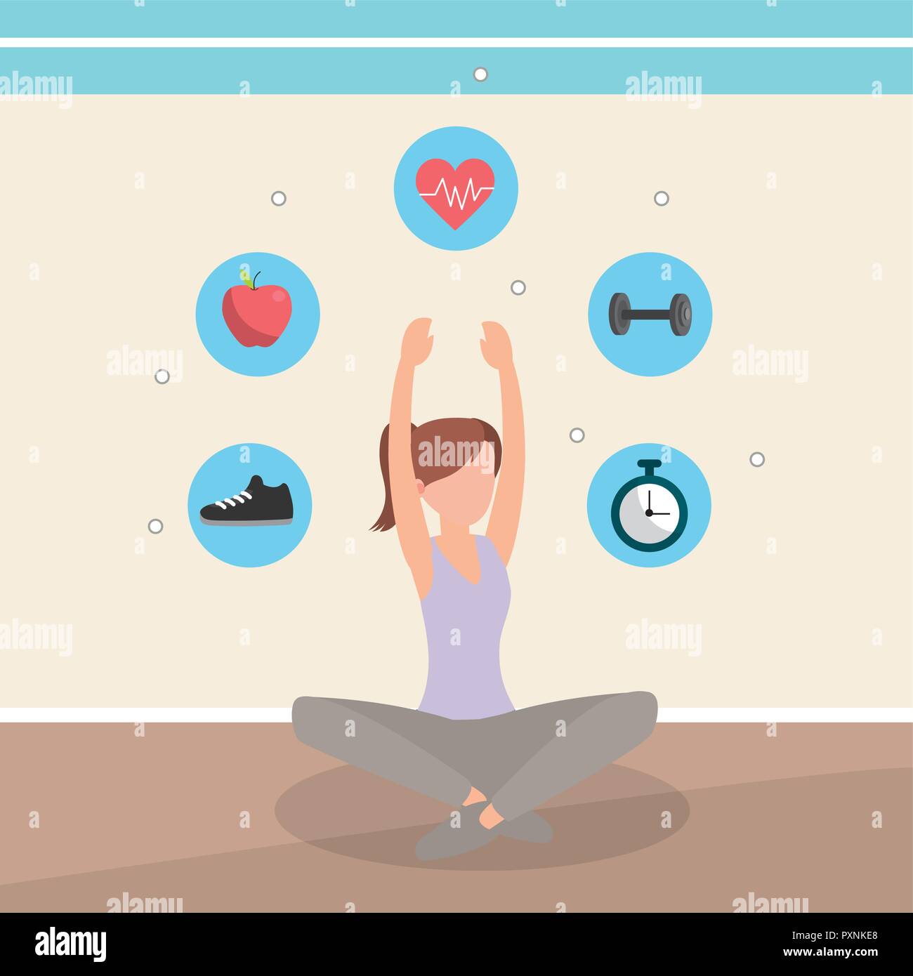 health fitness cartoon Stock Vector Image & Art - Alamy