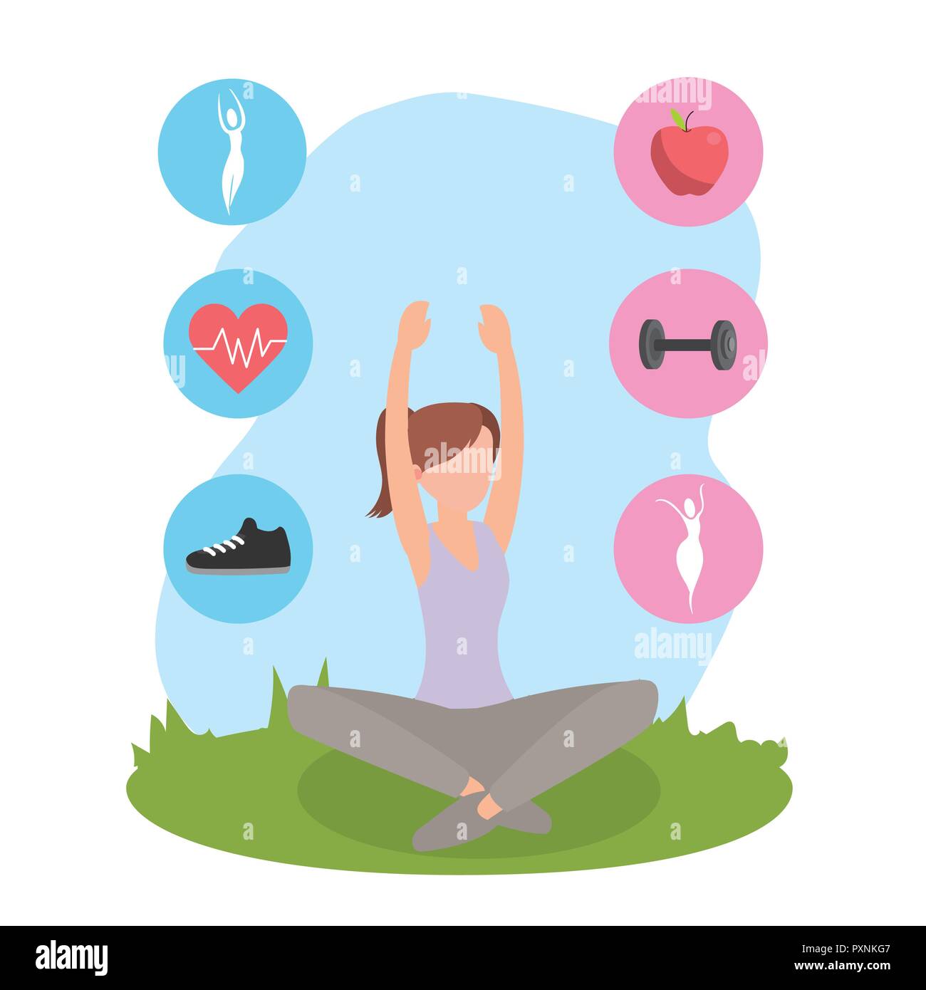 health fitness cartoon Stock Vector Image & Art - Alamy