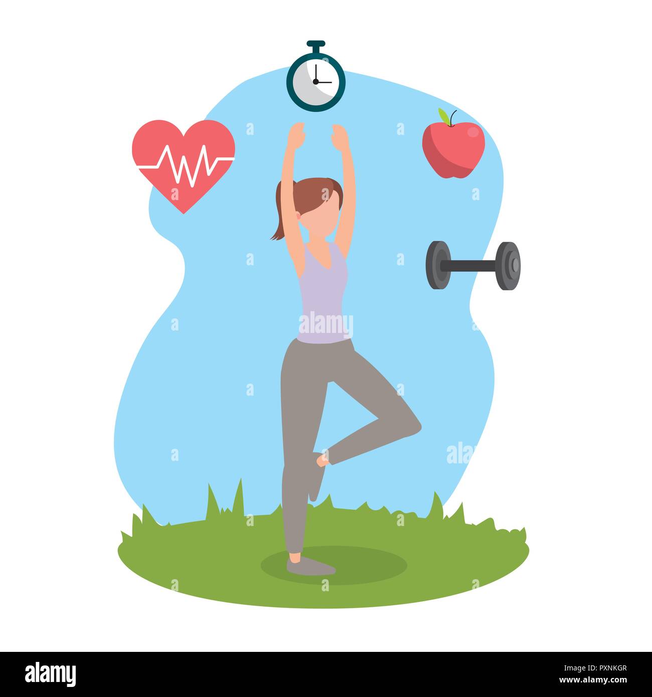 health fitness cartoon Stock Vector Image & Art - Alamy