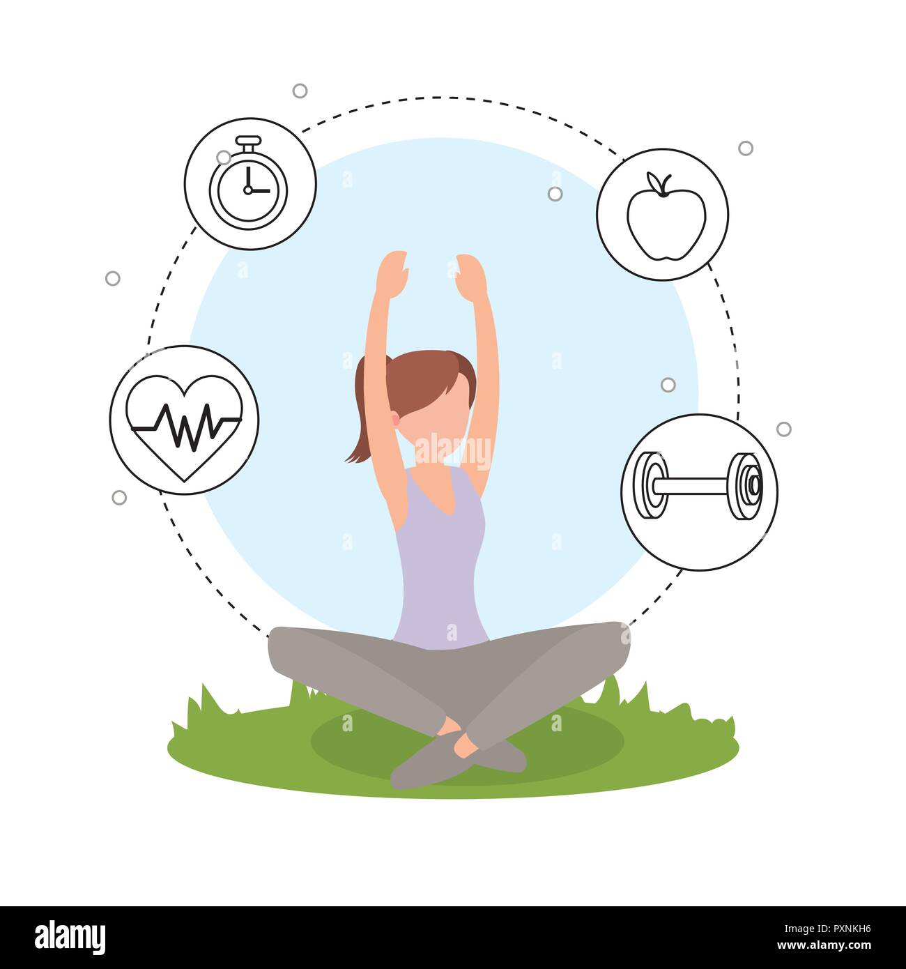 health fitness cartoon Stock Vector Image & Art - Alamy