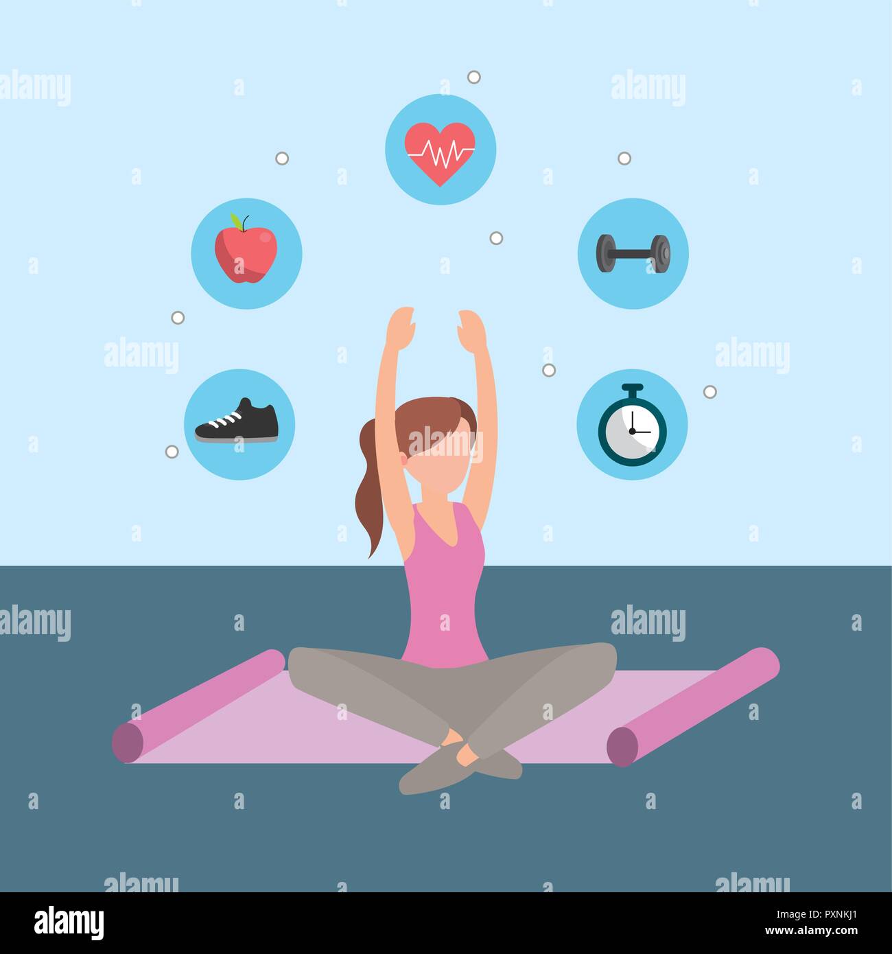 health fitness cartoon Stock Vector Image & Art - Alamy