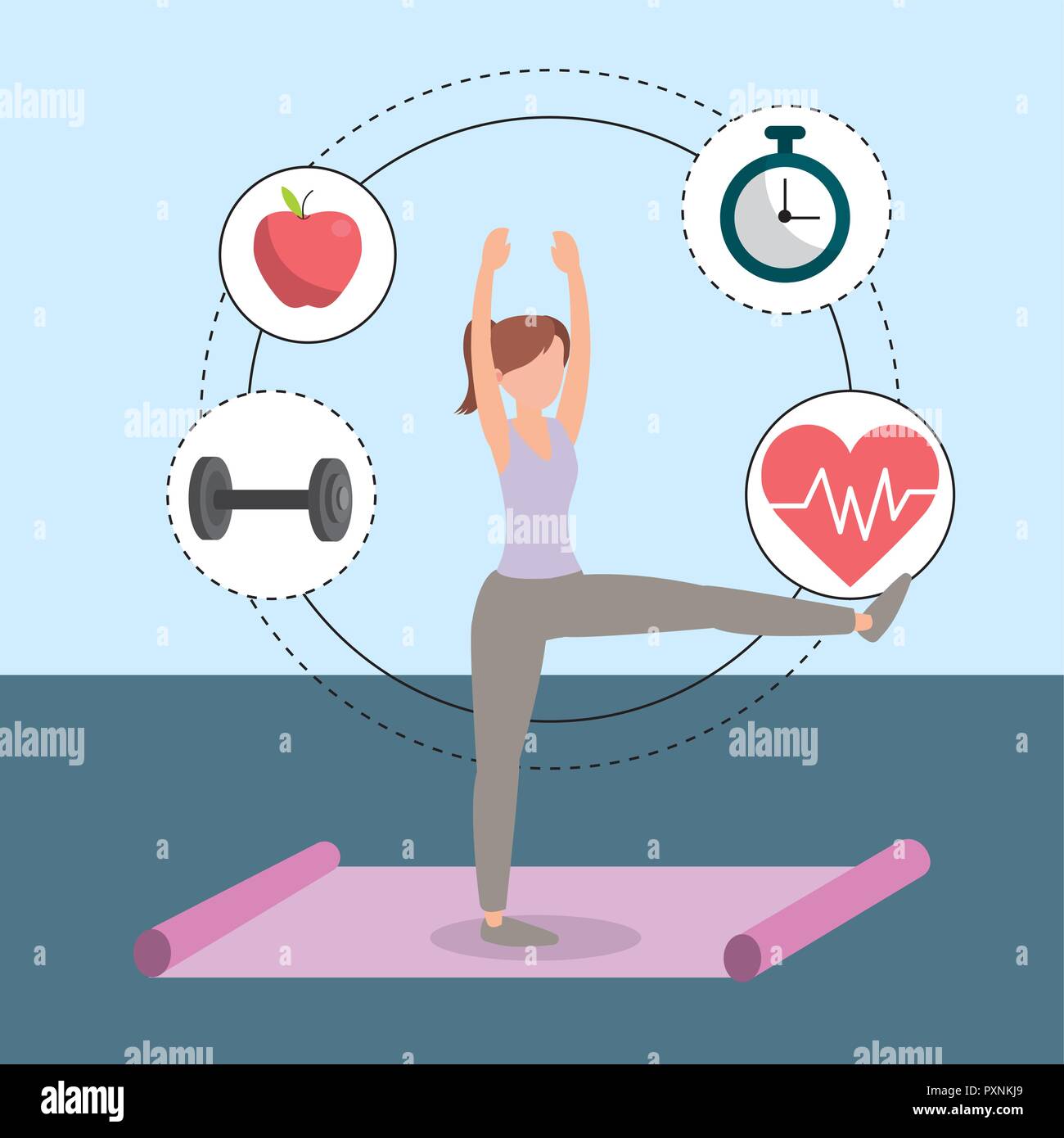 health fitness cartoon Stock Vector Image & Art - Alamy