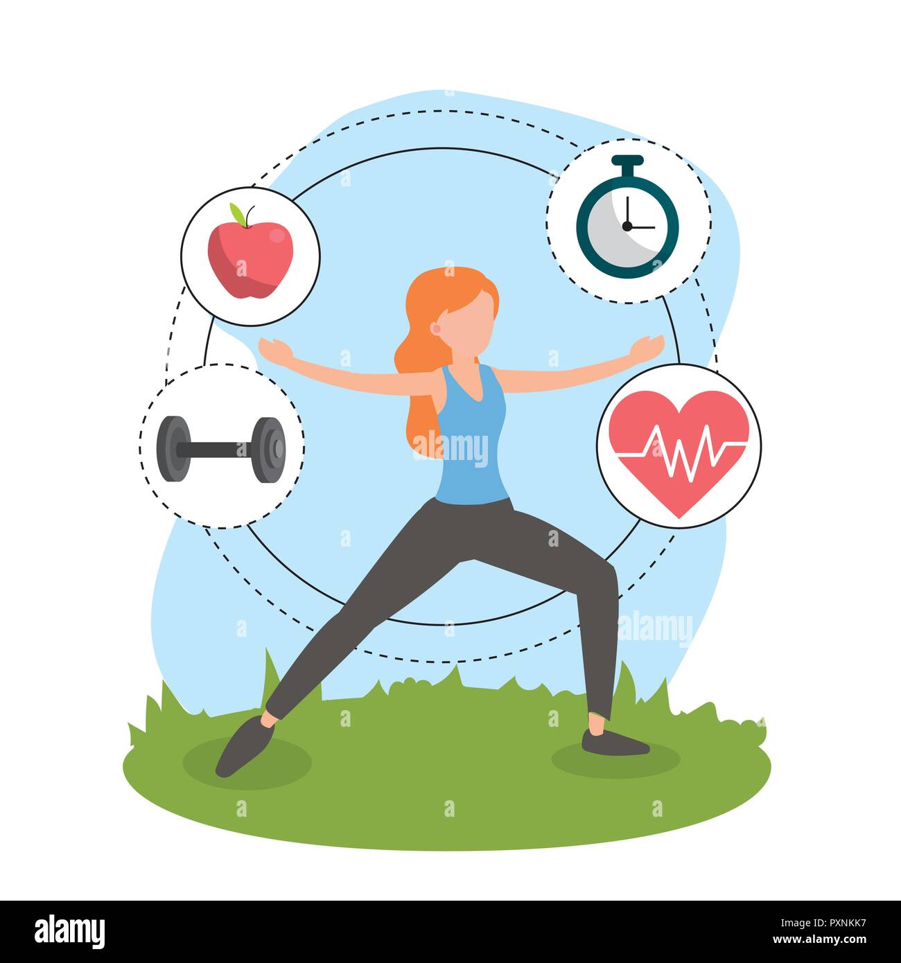 health fitness cartoon Stock Vector Image & Art - Alamy