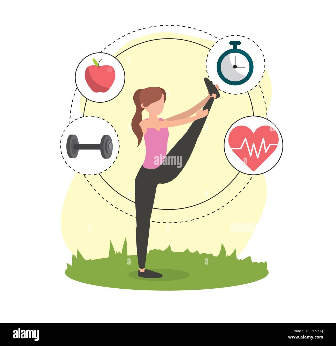 health fitness cartoon Stock Vector Image & Art - Alamy