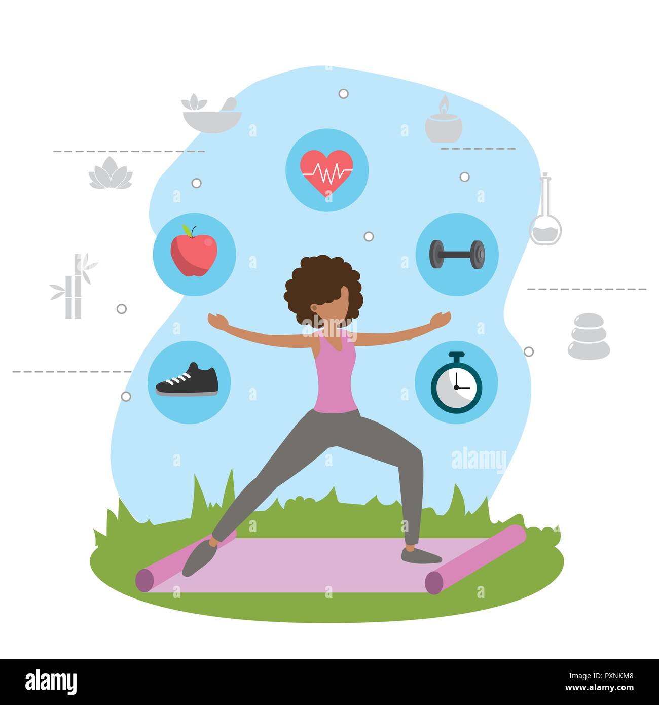 health fitness cartoon Stock Vector Image & Art - Alamy