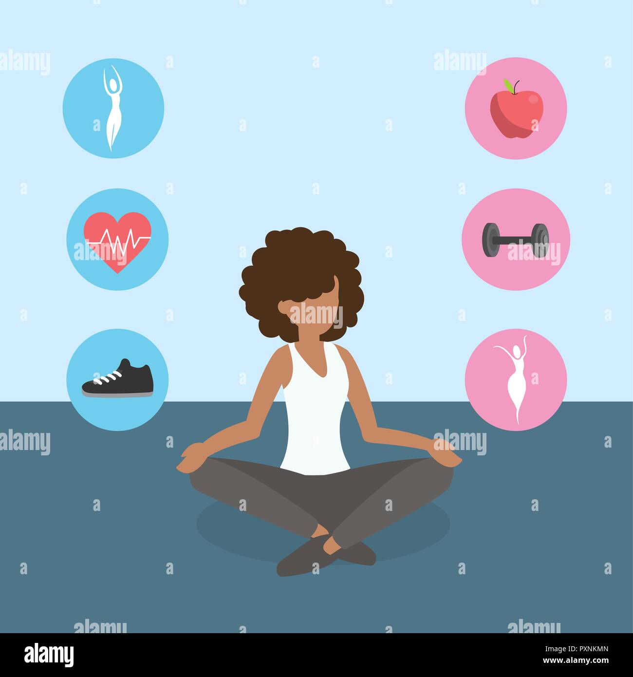 health fitness cartoon Stock Vector Image & Art - Alamy