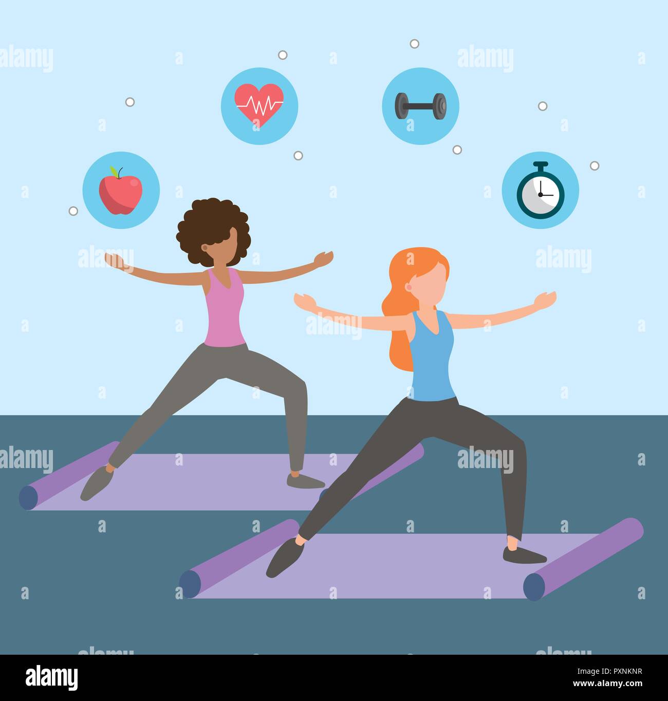 health fitness cartoon Stock Vector Image & Art - Alamy