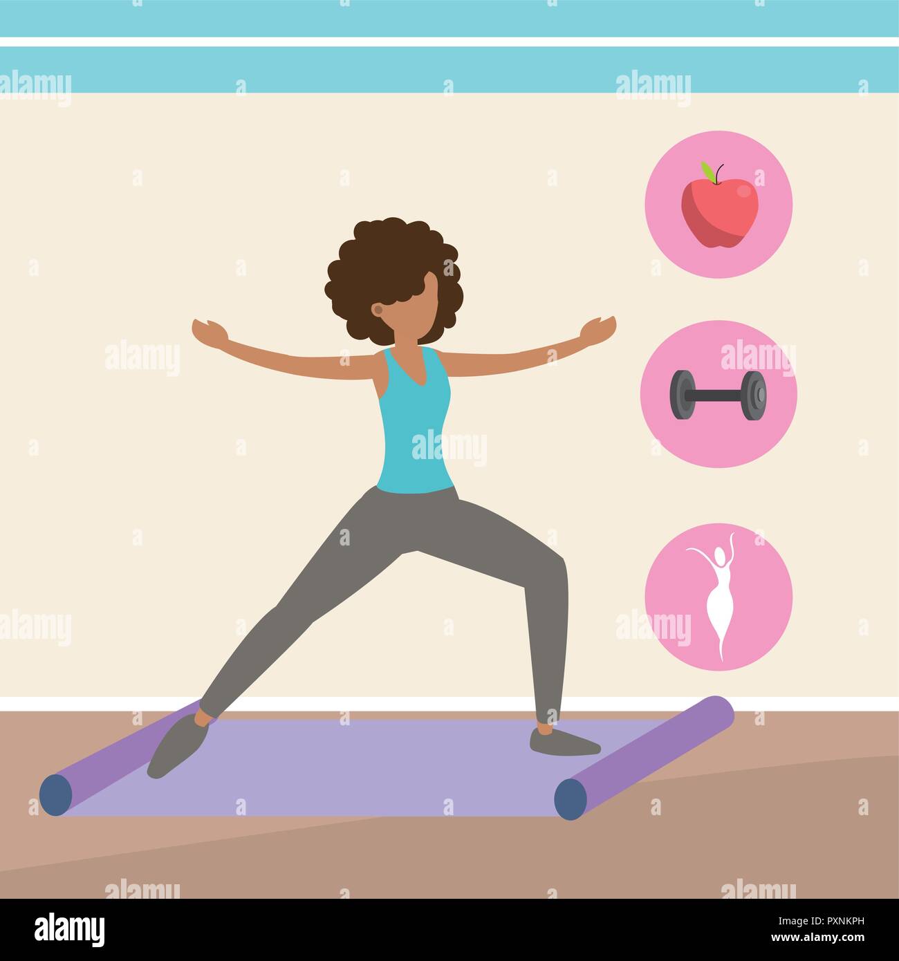 health fitness cartoon Stock Vector Image & Art - Alamy