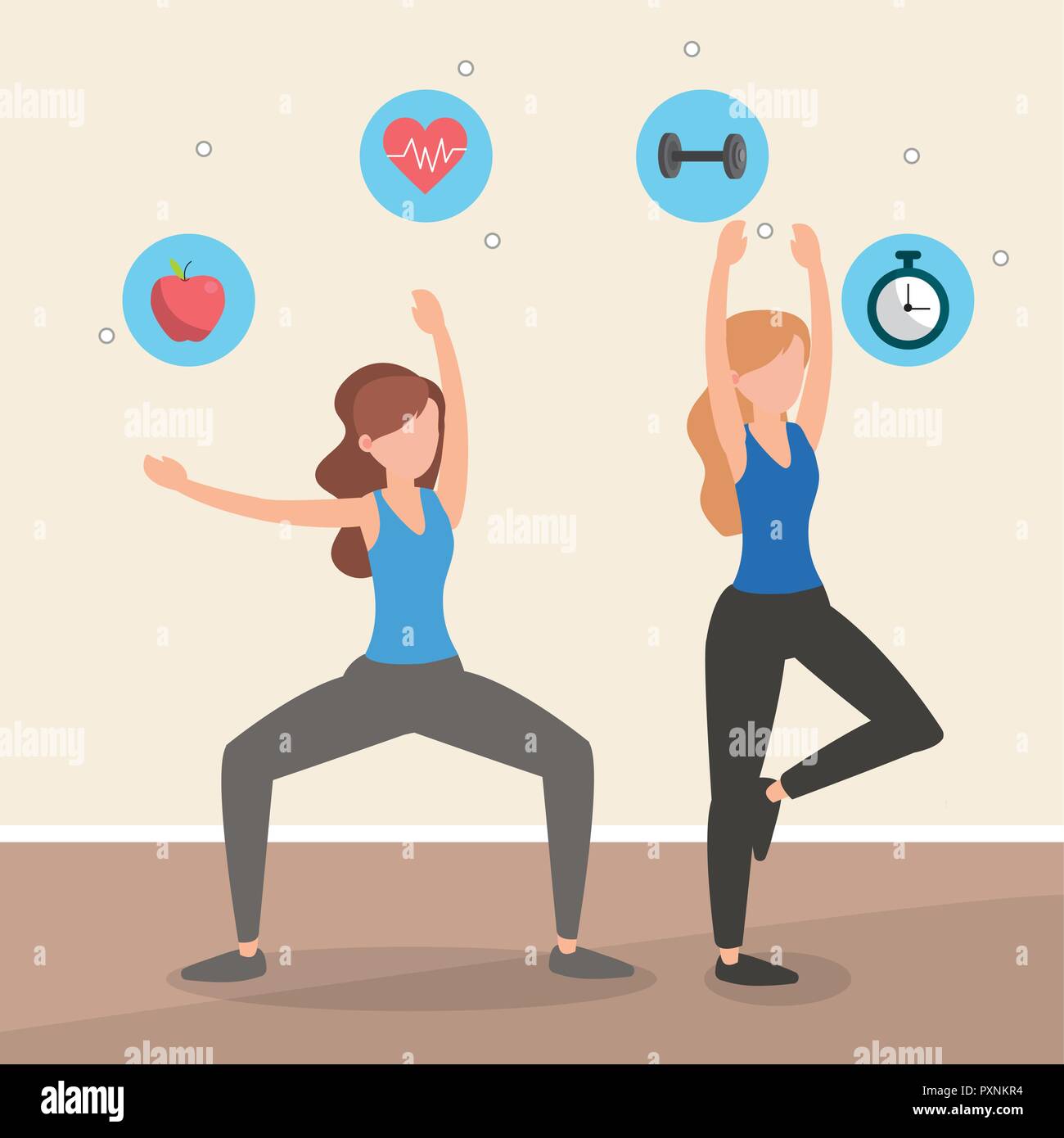health fitness cartoon Stock Vector Image & Art - Alamy