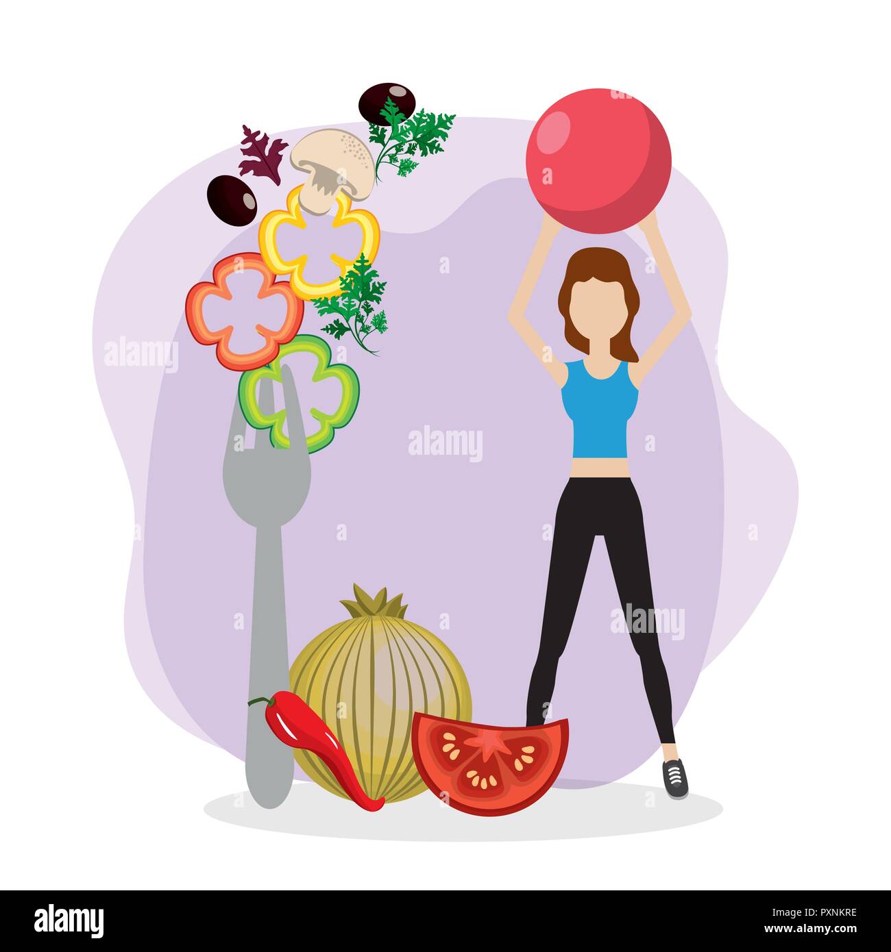 health fitness cartoon Stock Vector Image & Art - Alamy