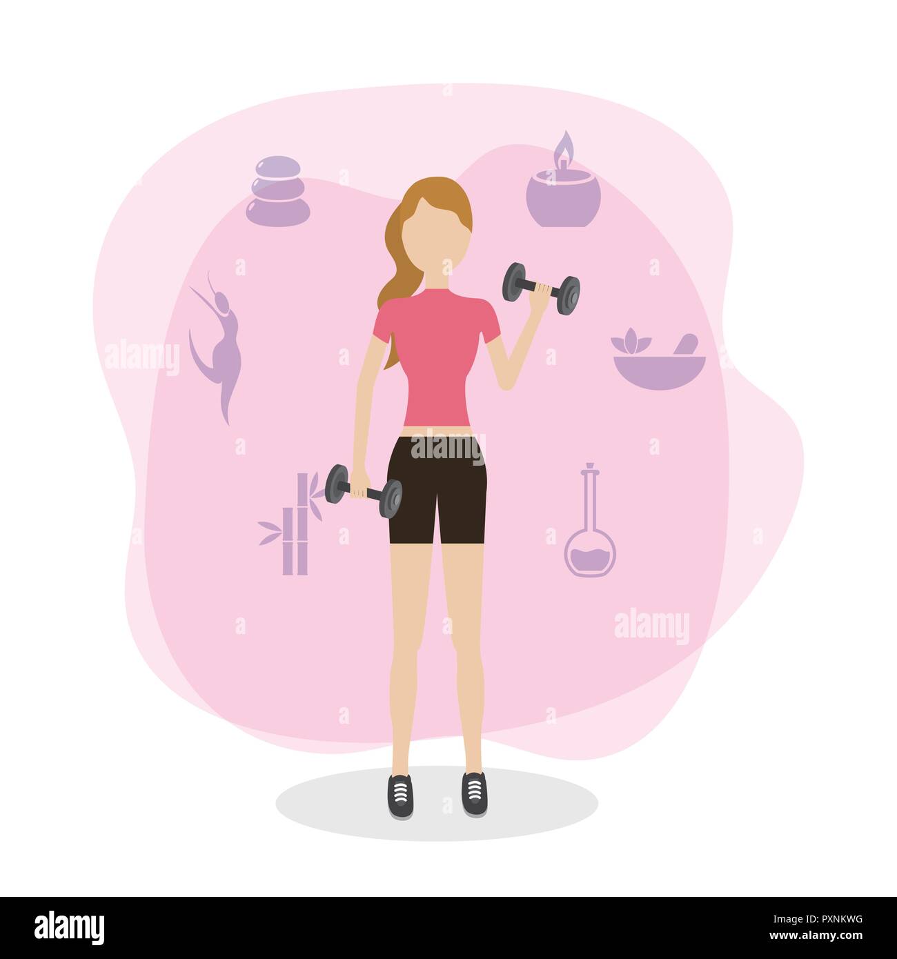health fitness cartoon Stock Vector Image & Art - Alamy