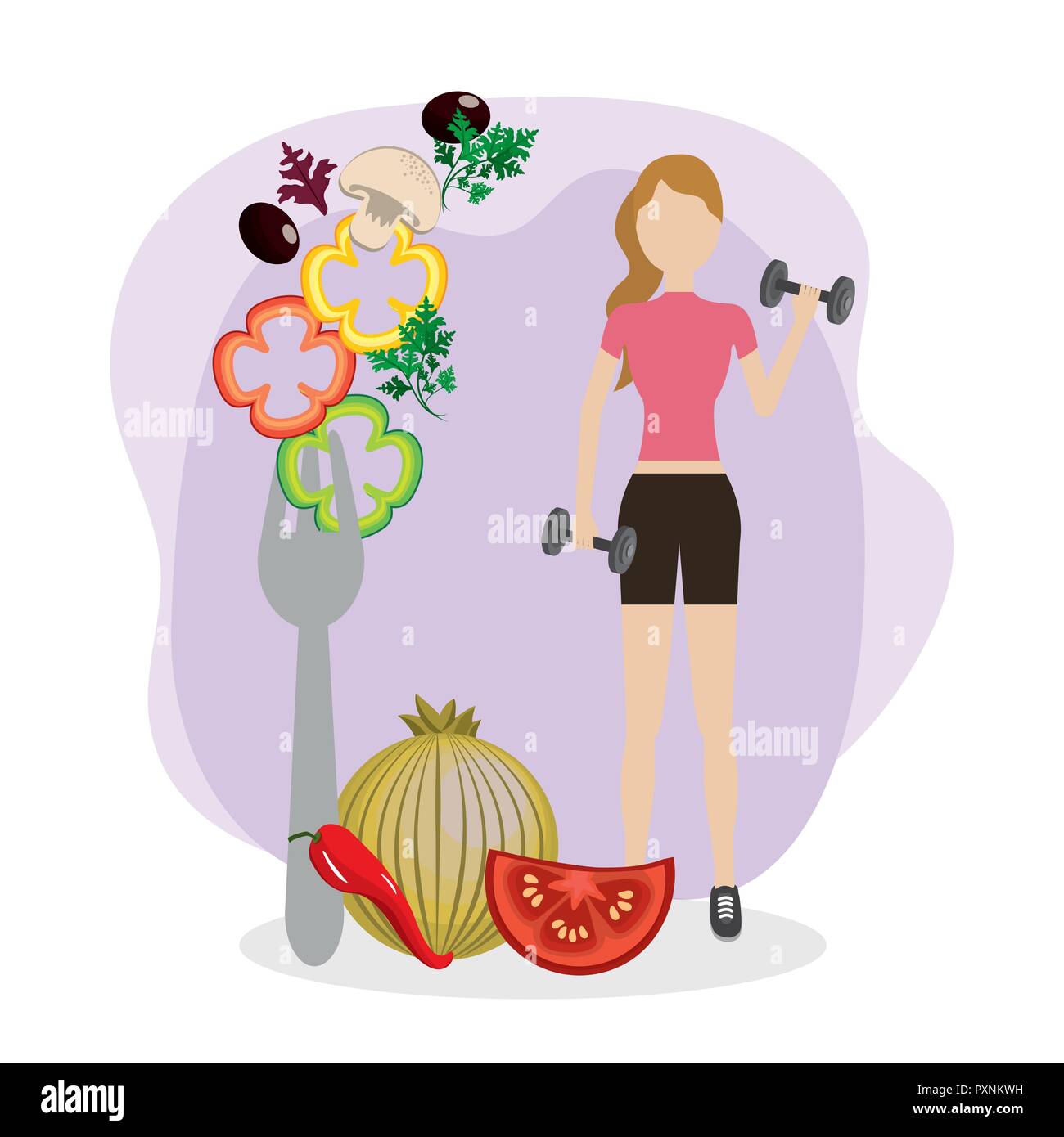 health fitness cartoon Stock Vector Image & Art - Alamy