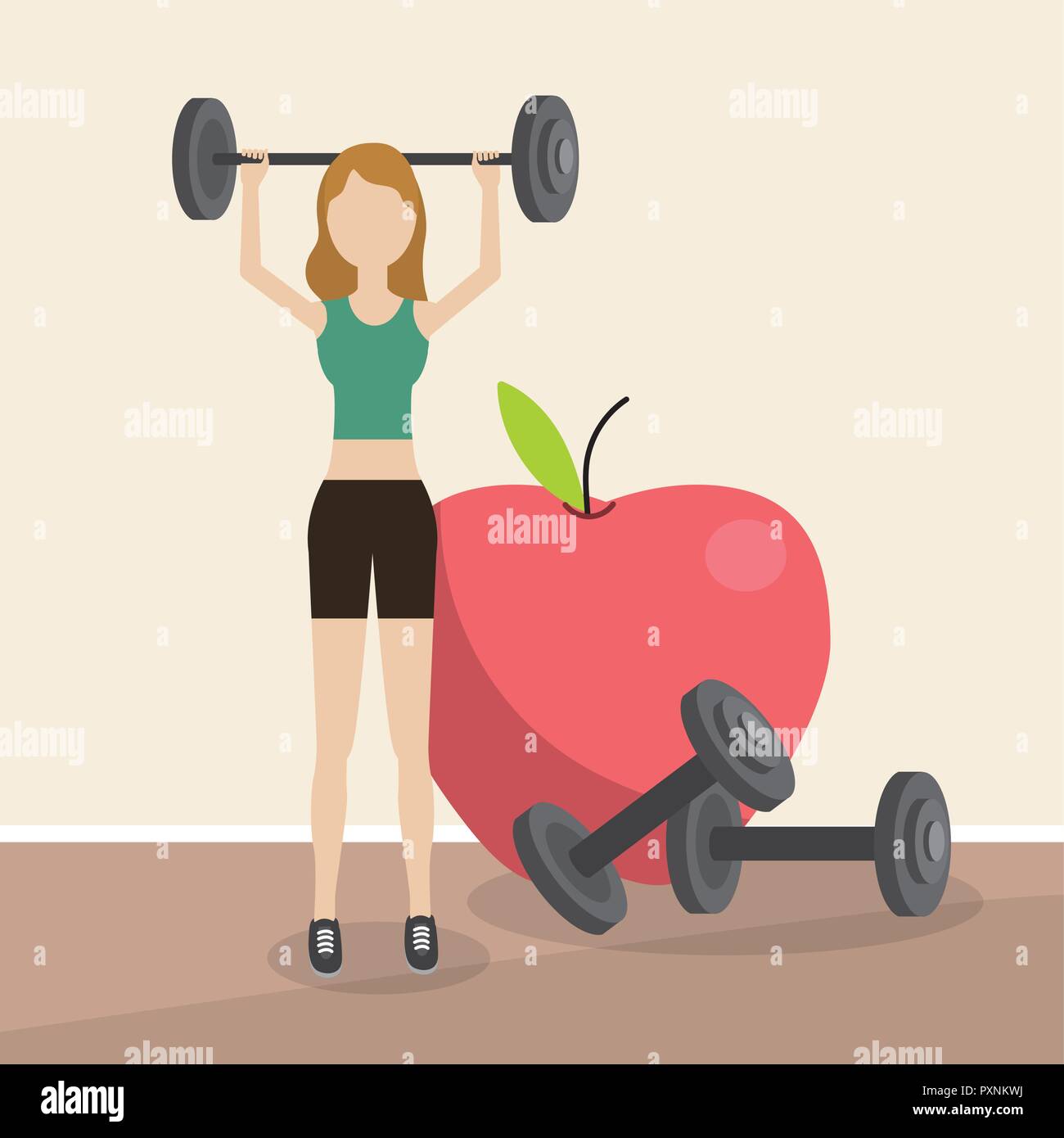 health fitness cartoon Stock Vector Image & Art - Alamy