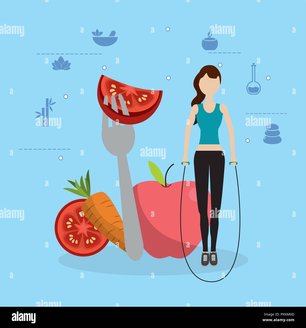 health fitness cartoon Stock Vector Image & Art - Alamy