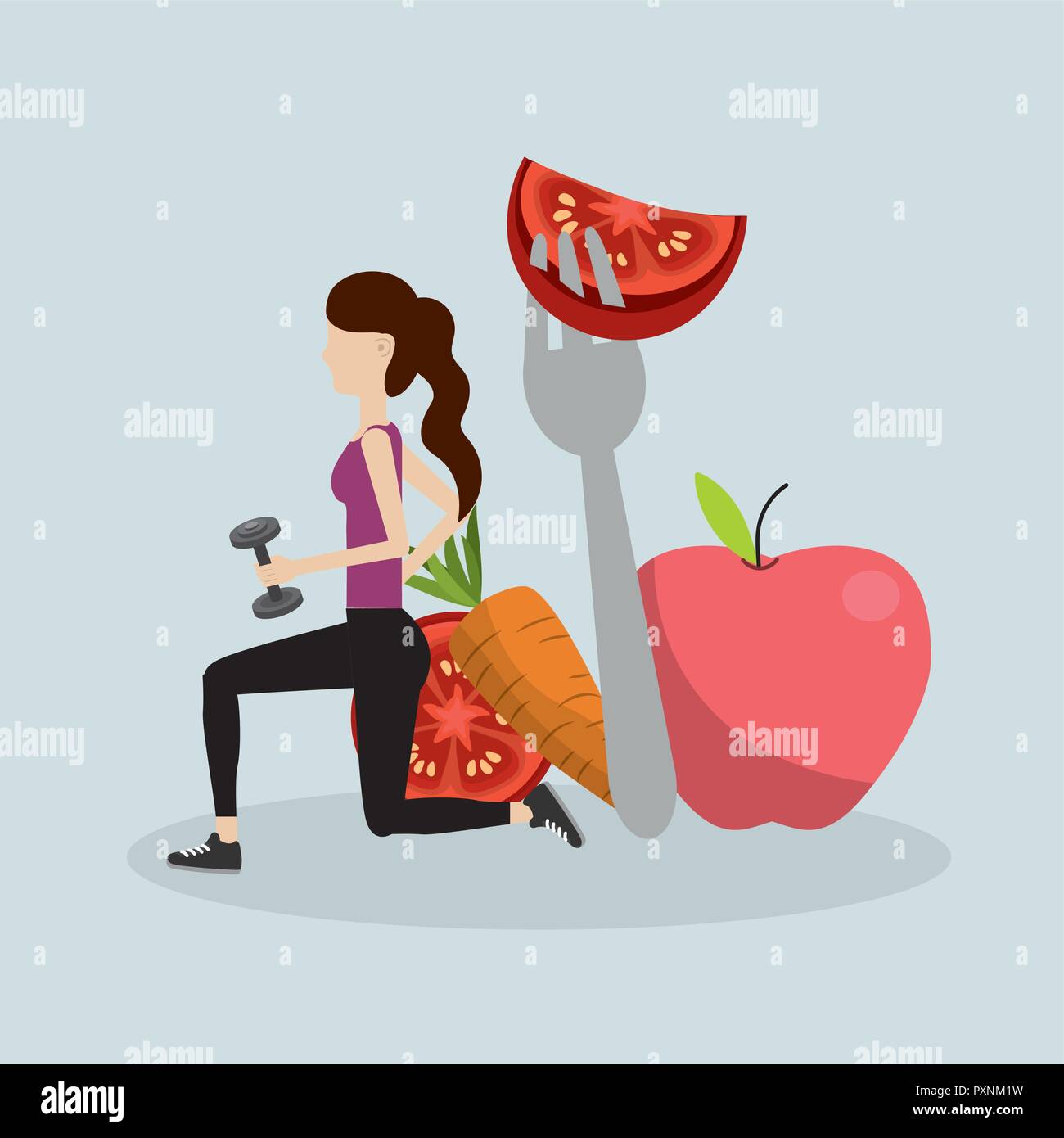 health fitness cartoon Stock Vector Image & Art - Alamy
