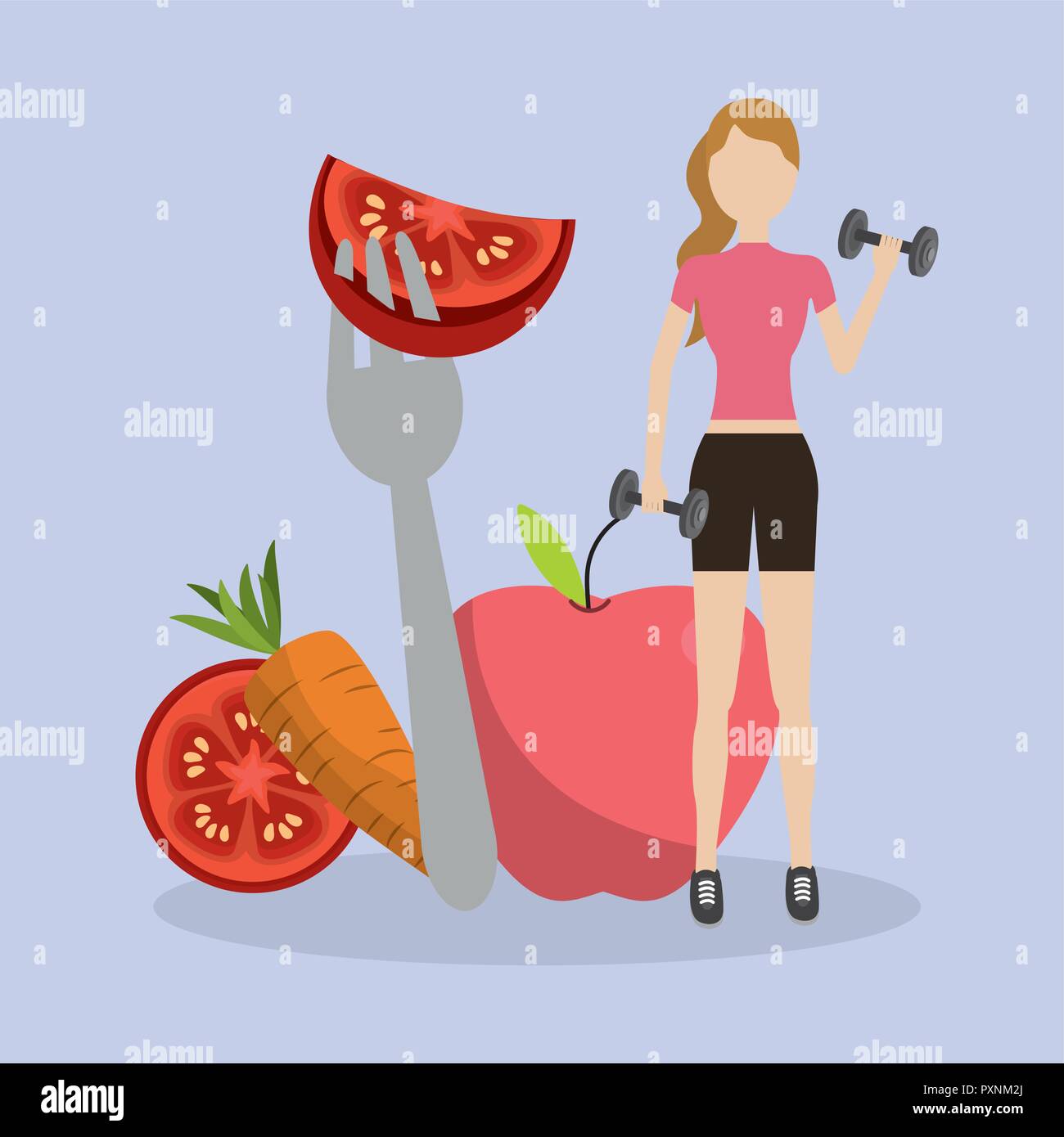 health fitness cartoon Stock Vector Image & Art - Alamy