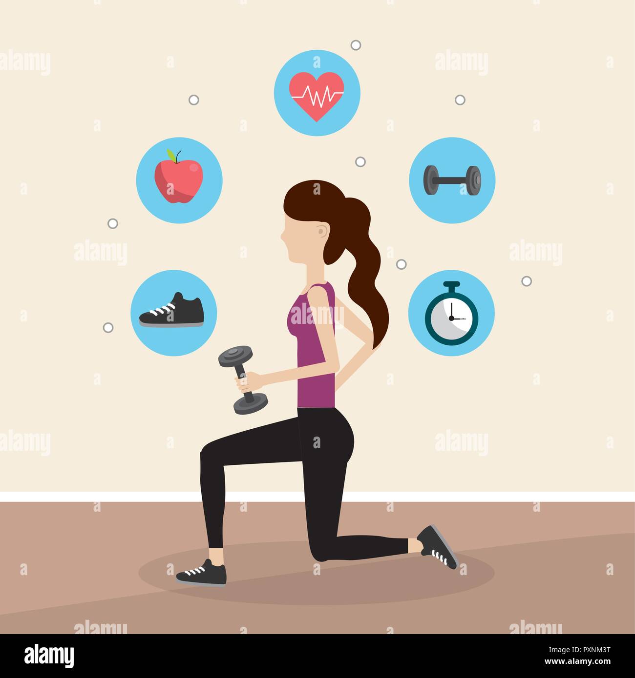 health fitness cartoon Stock Vector Image & Art - Alamy