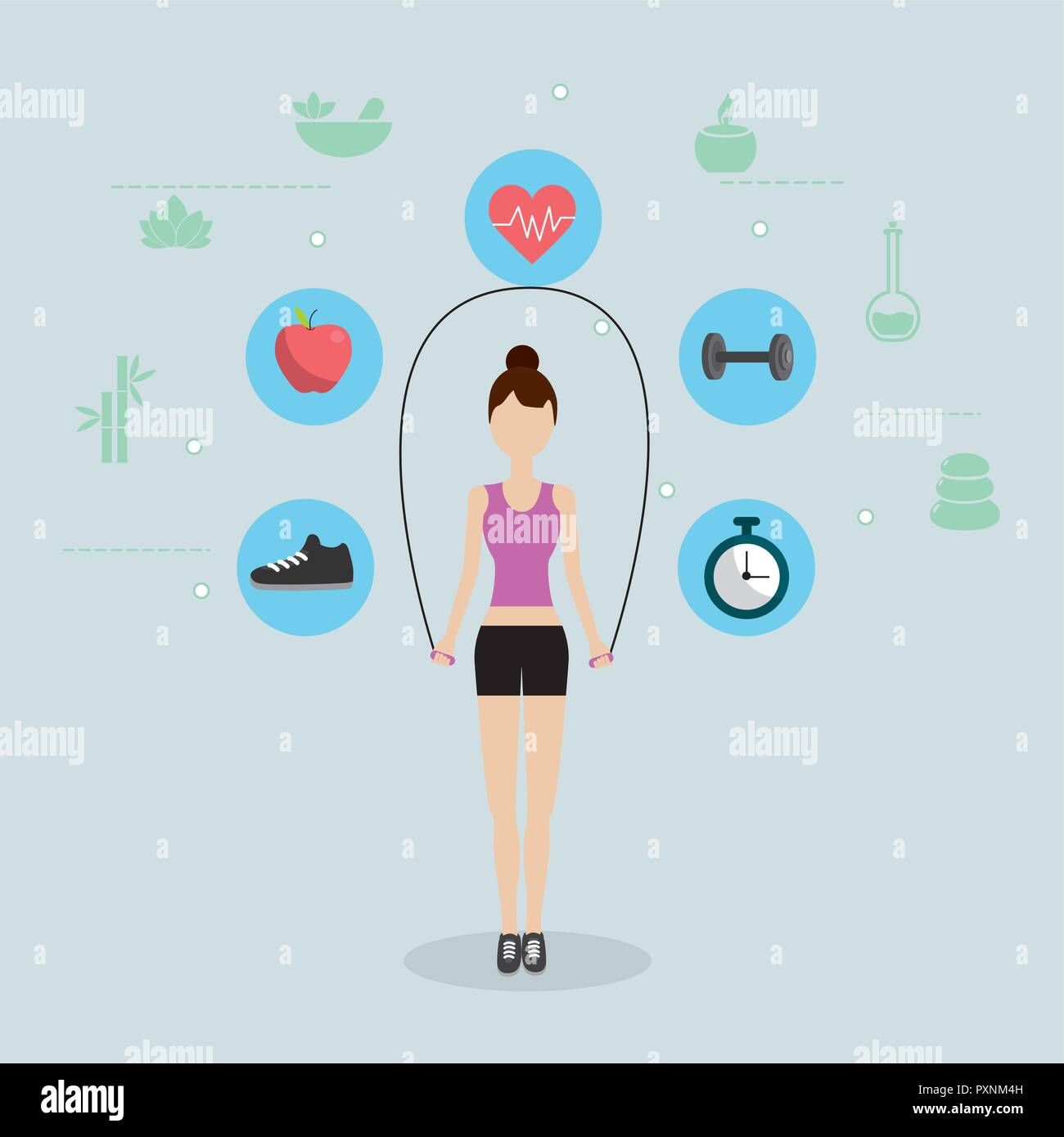 health fitness cartoon Stock Vector Image & Art - Alamy