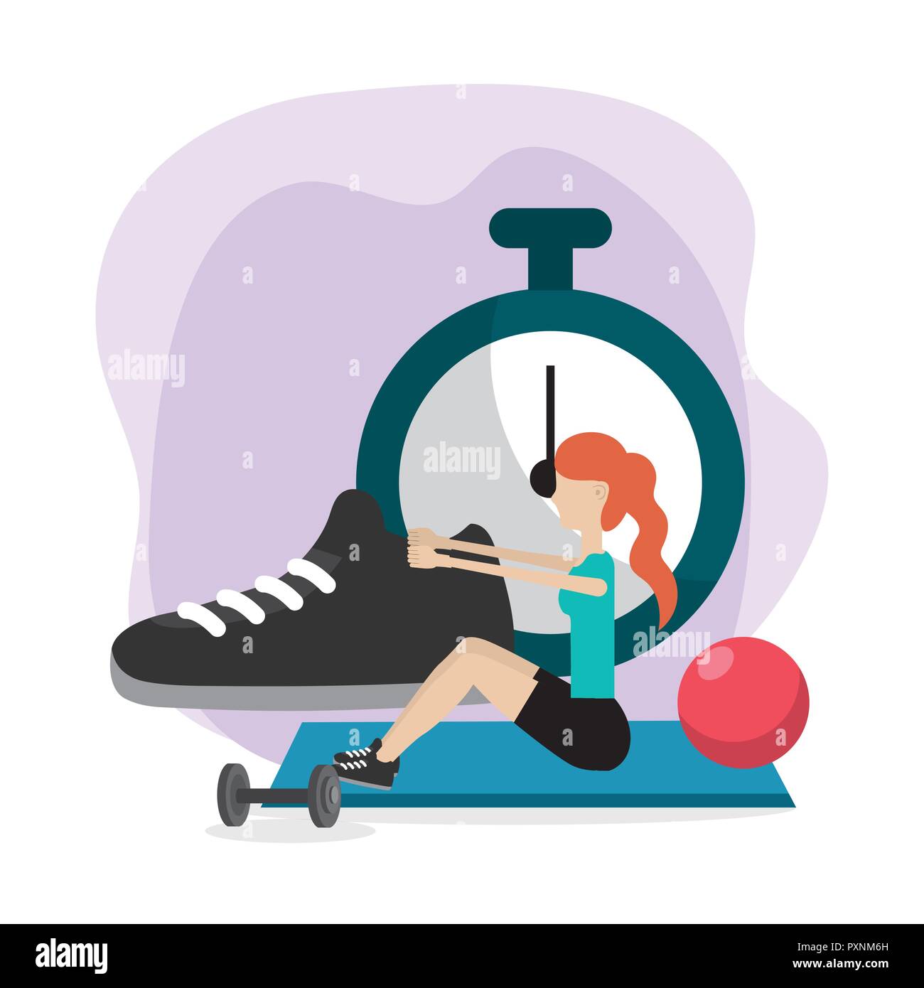 health fitness cartoon Stock Vector Image & Art - Alamy