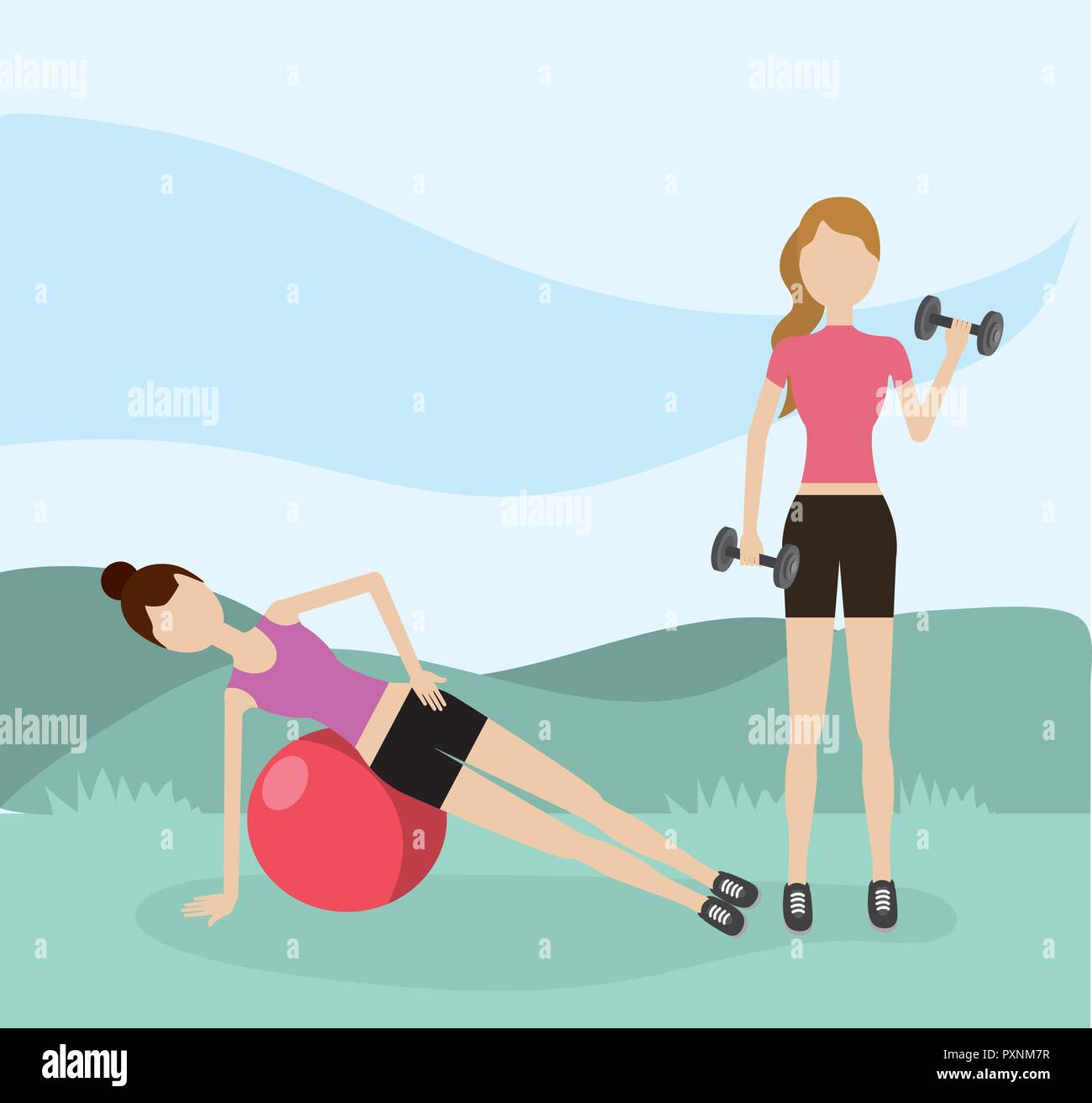 health fitness cartoon Stock Vector Image & Art - Alamy