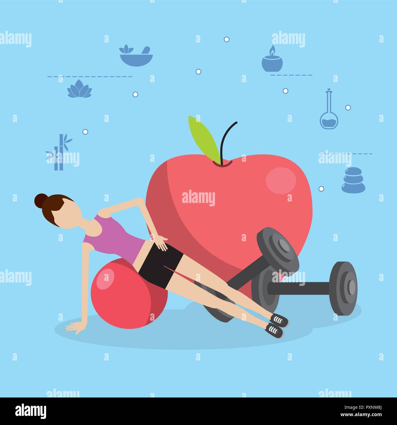 health fitness cartoon Stock Vector Image & Art - Alamy