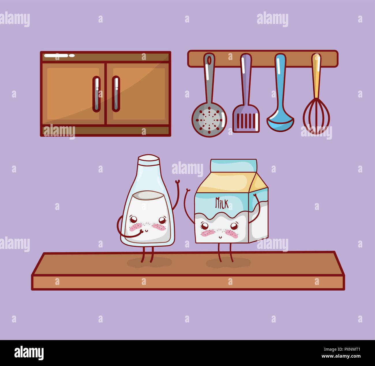 Kitchen Cabinet Cartoon High Resolution Stock Photography and Images ...