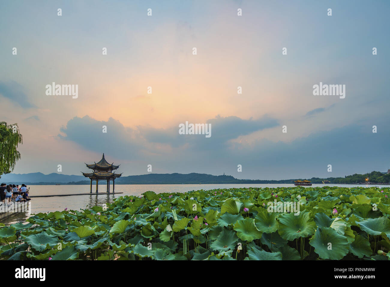 Mid lake pavilion hi-res stock photography and images - Alamy