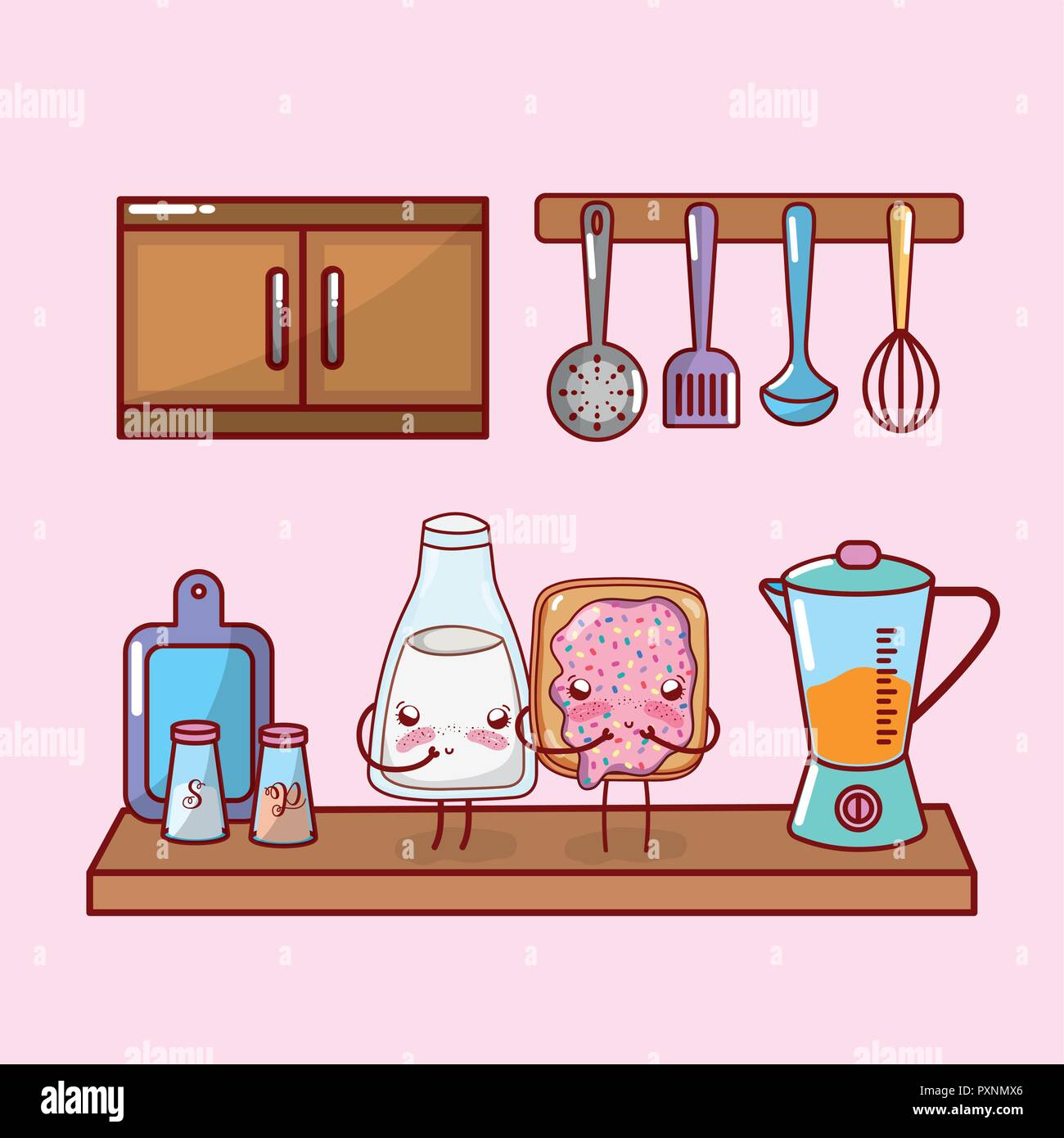 Kitchen Cabinet Cartoon Stock Photos & Kitchen Cabinet Cartoon Stock ...