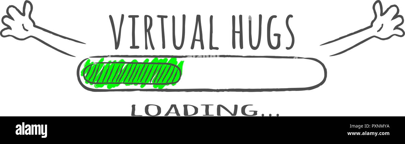 Virtual hugs Stock Vector Images - Alamy