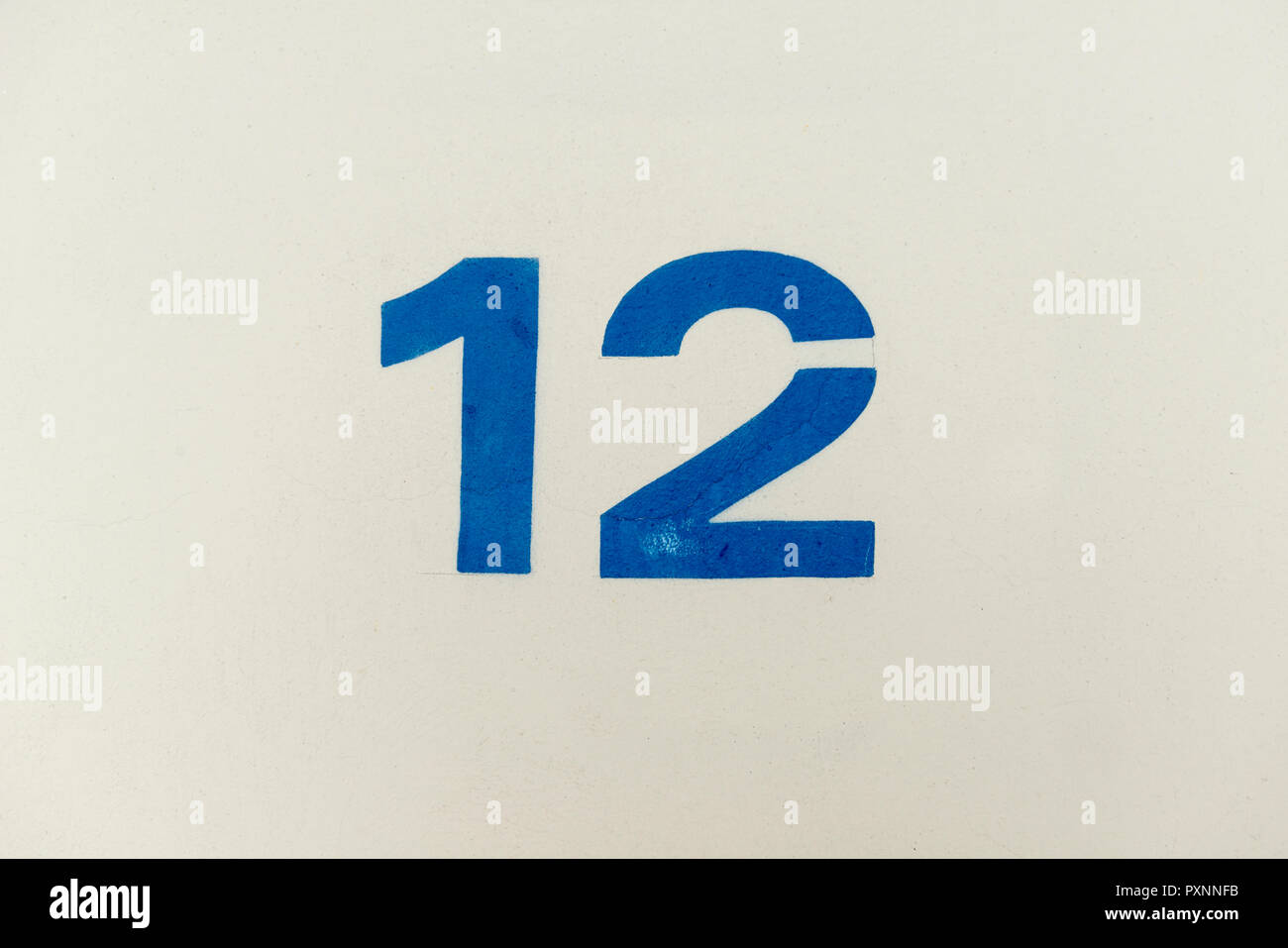 Number no 12 twelve hi-res stock photography and images - Alamy