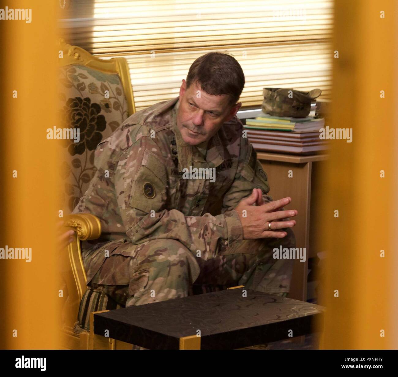 U.S. Army Maj. Gen. Flem Walker, commanding general of 1st Sustainment ...