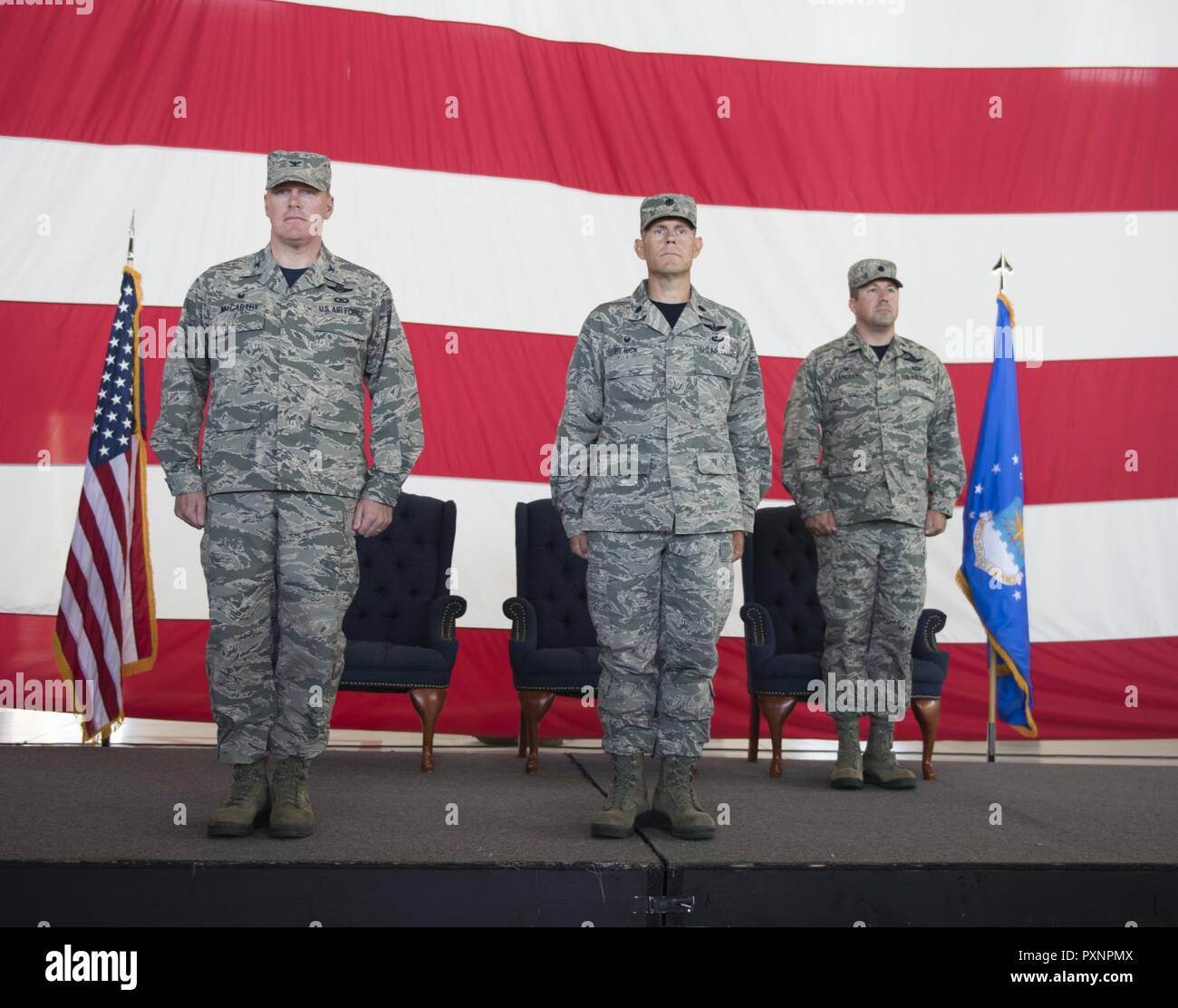 Col. Brian McCarthy, 366th Operations Group commander and Lt. Col ...