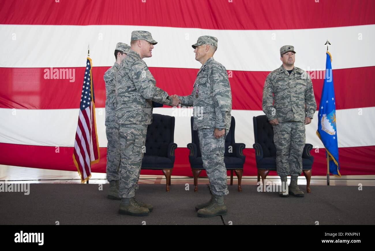 Col. Brian McCarthy, 366th Operations Group commander and Lt. Col. Dean ...