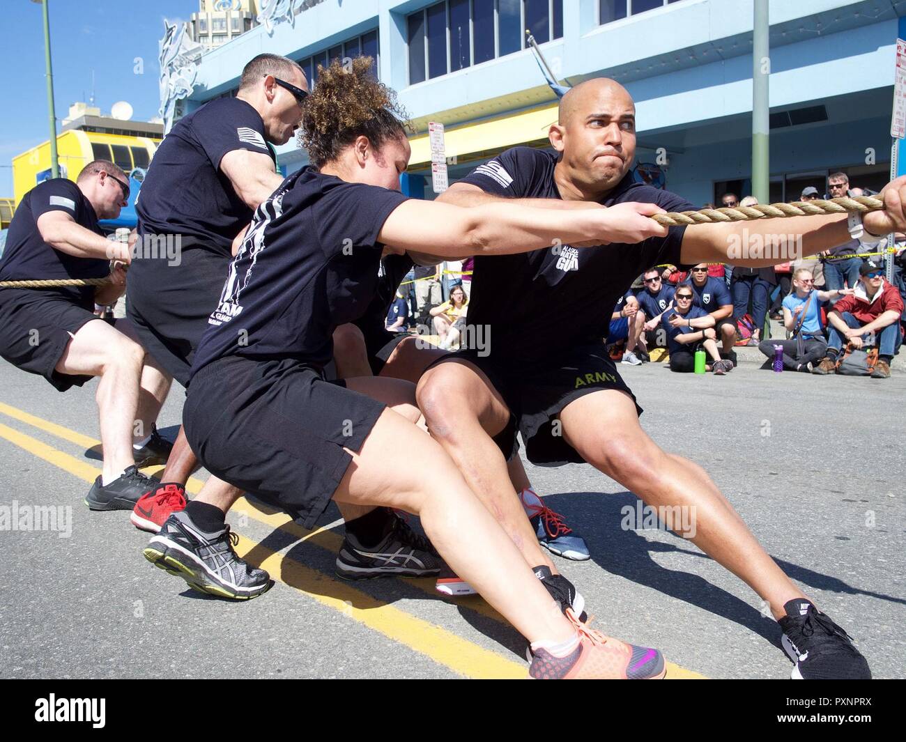 The Alaska Army National Guard team Swole Patrol, led by Ace Ventura ...