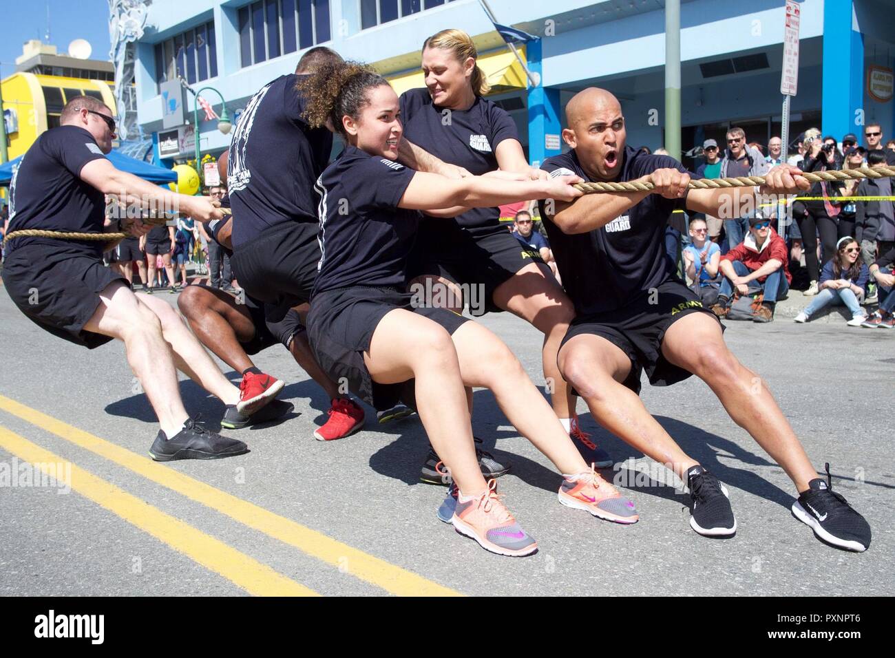 The Alaska Army National Guard team Swole Patrol, led by Ace Ventura ...