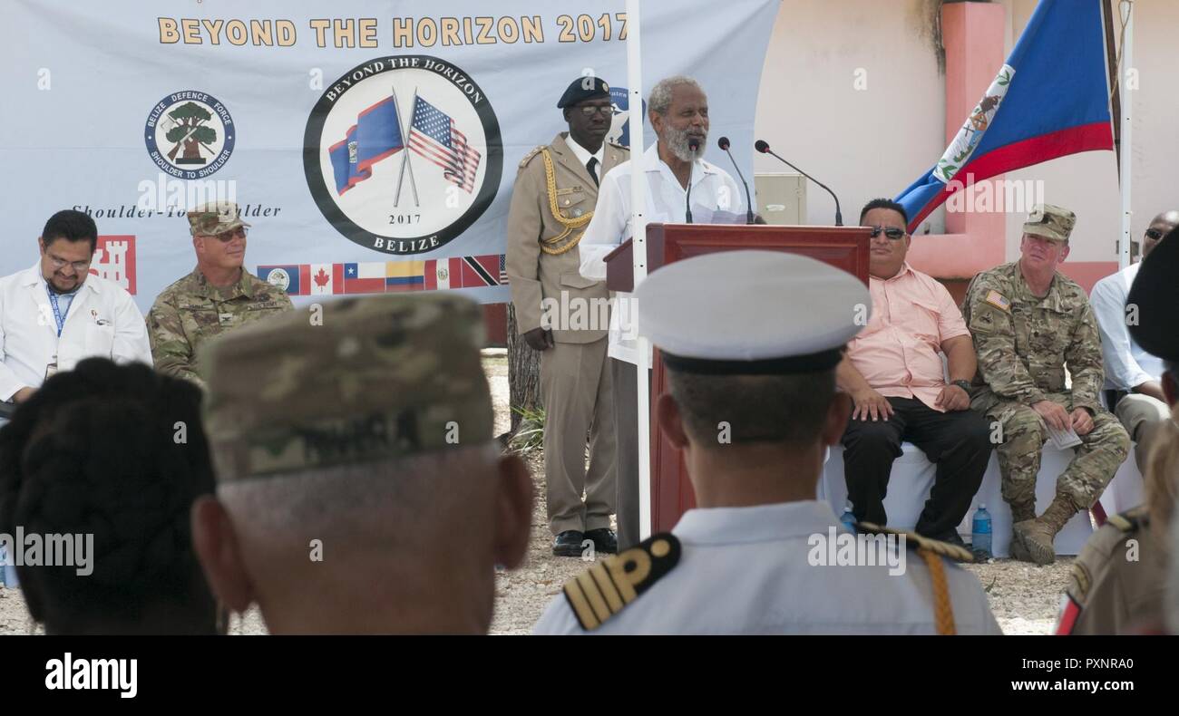 His Excellency the Governor General of Belize, Sir Colville Young ...