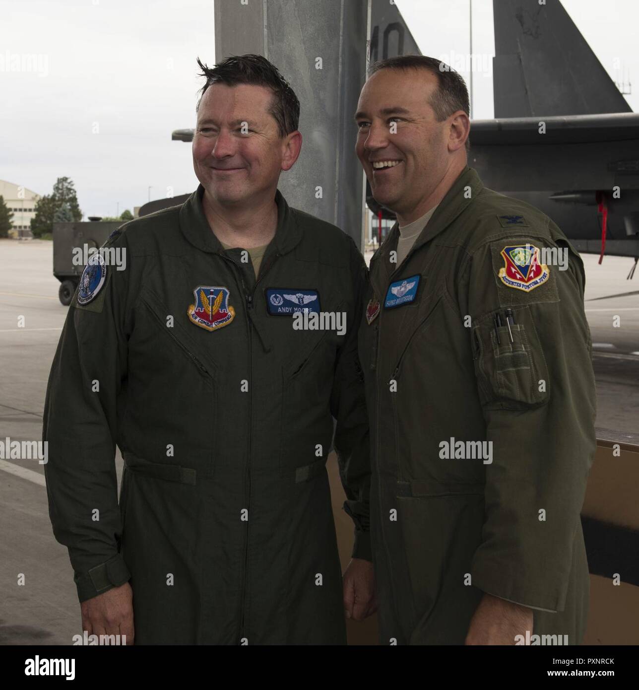 Col. Andrew Moore, 366th Medical Group commander and Col. David ...